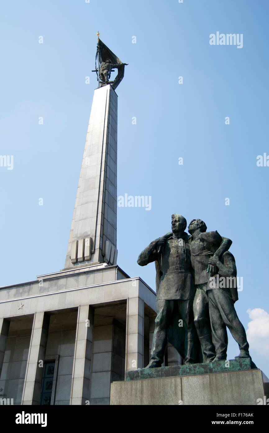Slavin Memorial Bratislava Slovakia martyr statue Stock Photo - Alamy