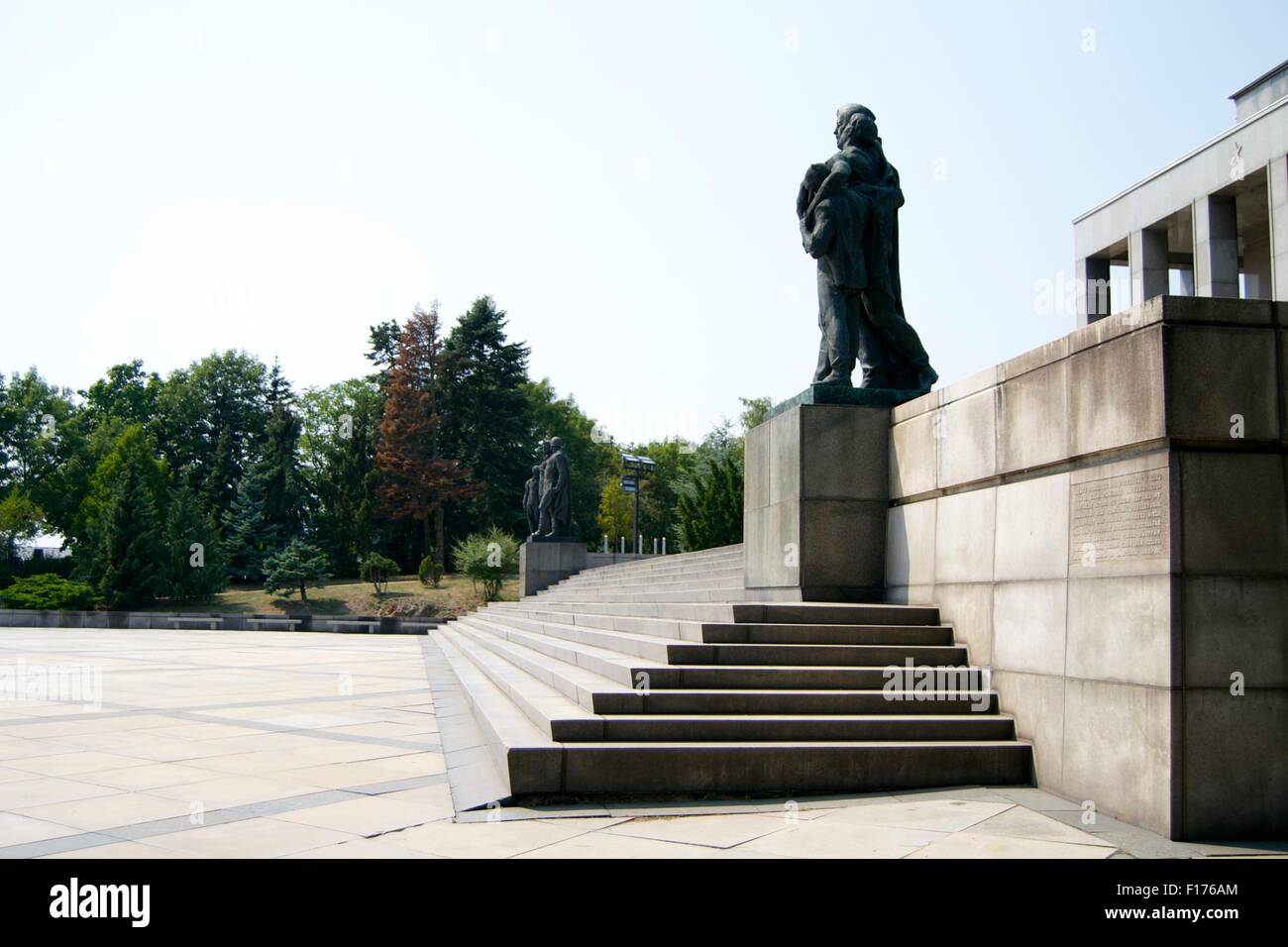 Slavin Memorial Bratislava Slovakia martyr statue Stock Photo - Alamy