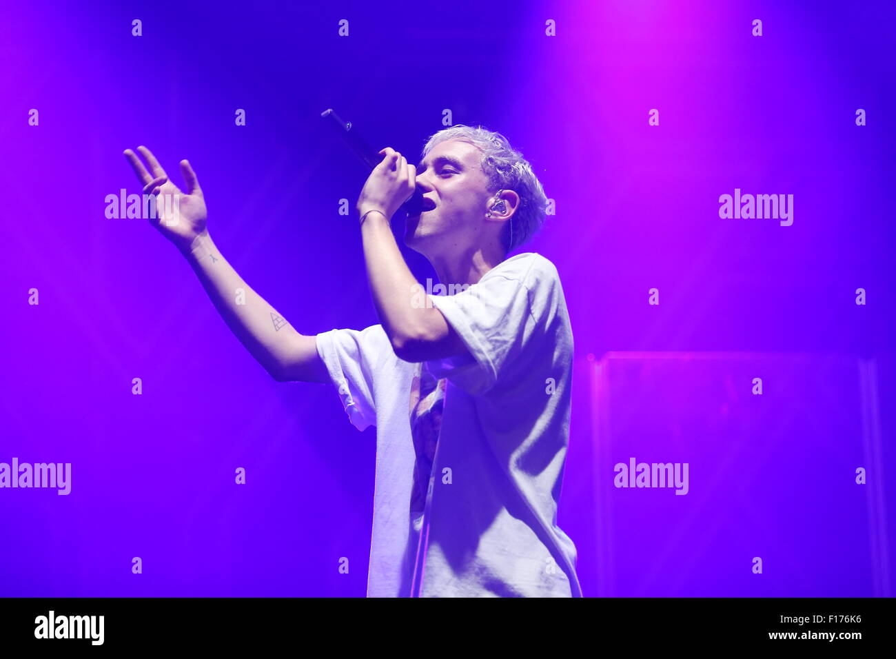 Leeds, Yorkshire, UK. 28th August, 2015. Olly Alexander of Years ...