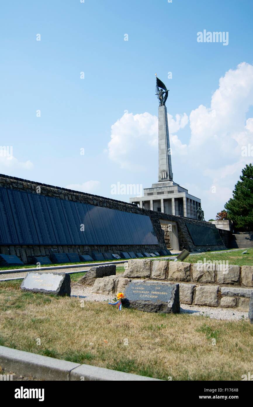 Slavin Memorial Bratislava Martyr graveyard Stock Photo - Alamy