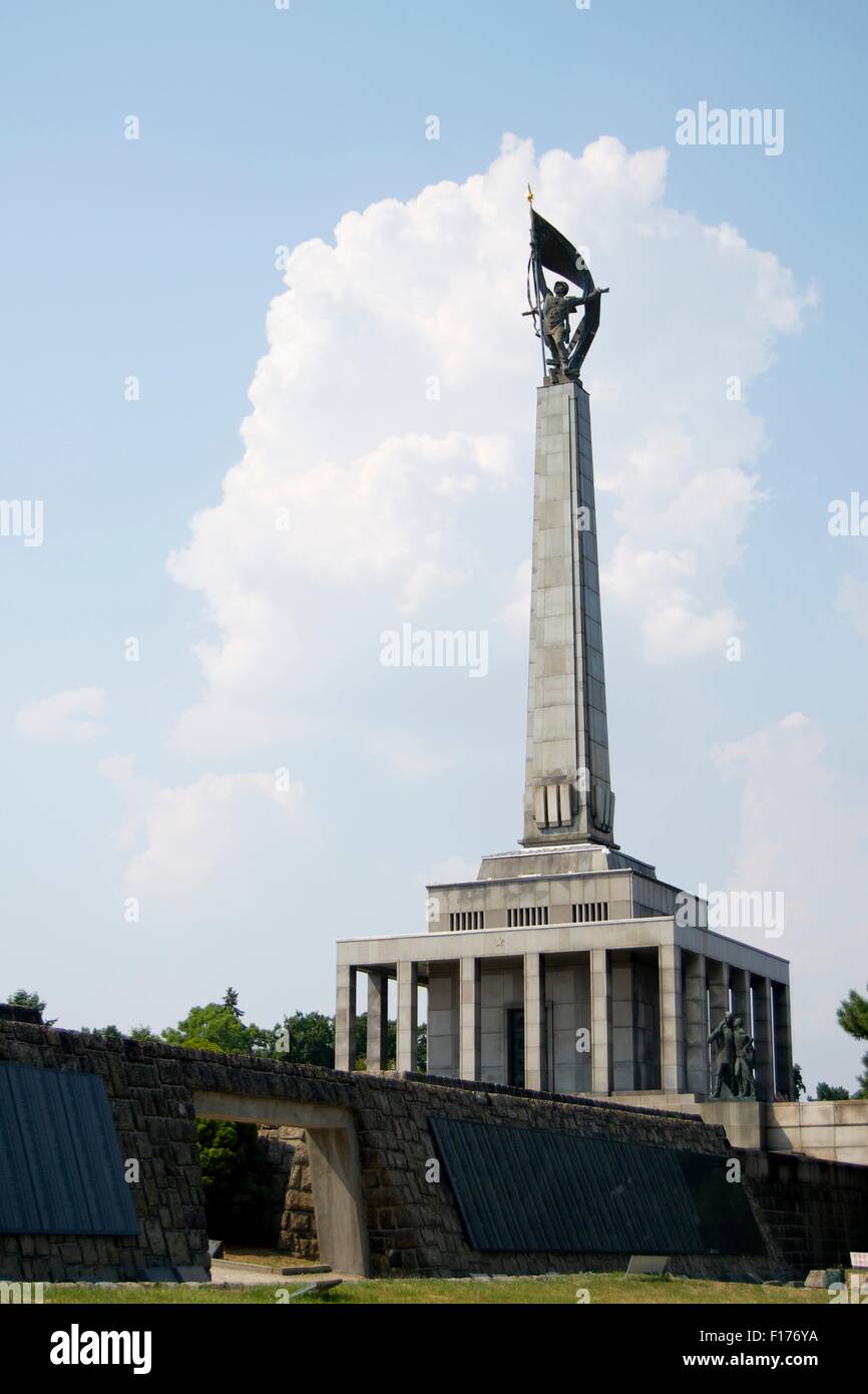 Slavin Memorial Bratislavia Slovakia monument Stock Photo - Alamy