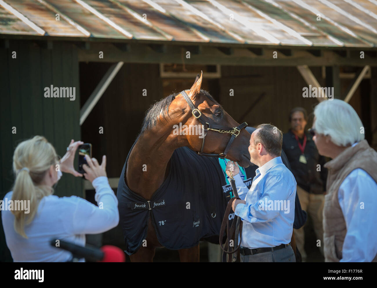 Saratoga Springs, New York, USA. 28th Aug, 2015. JILL BAFFERT takes a ...