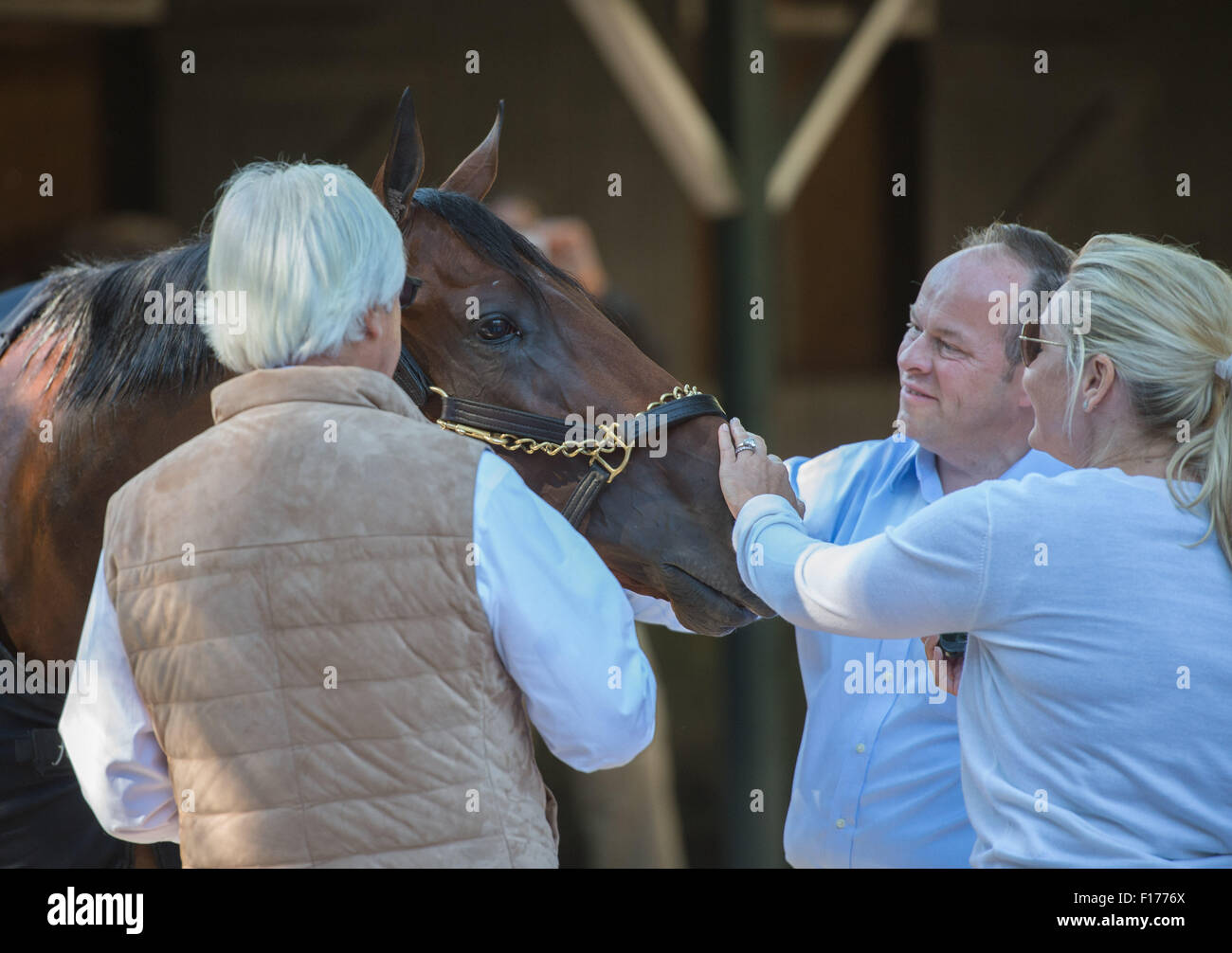 Saratoga Springs, New York, USA. 28th Aug, 2015. JILL BAFFERT, track ...