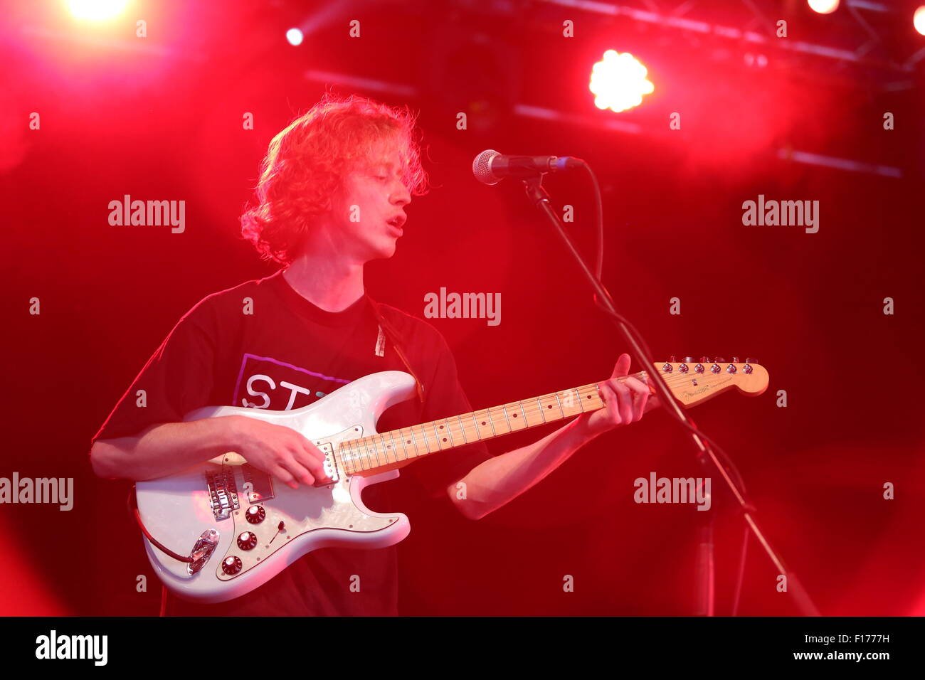 Leeds, Yorkshire, UK. 28th August, 2015. Spring King perform live on ...