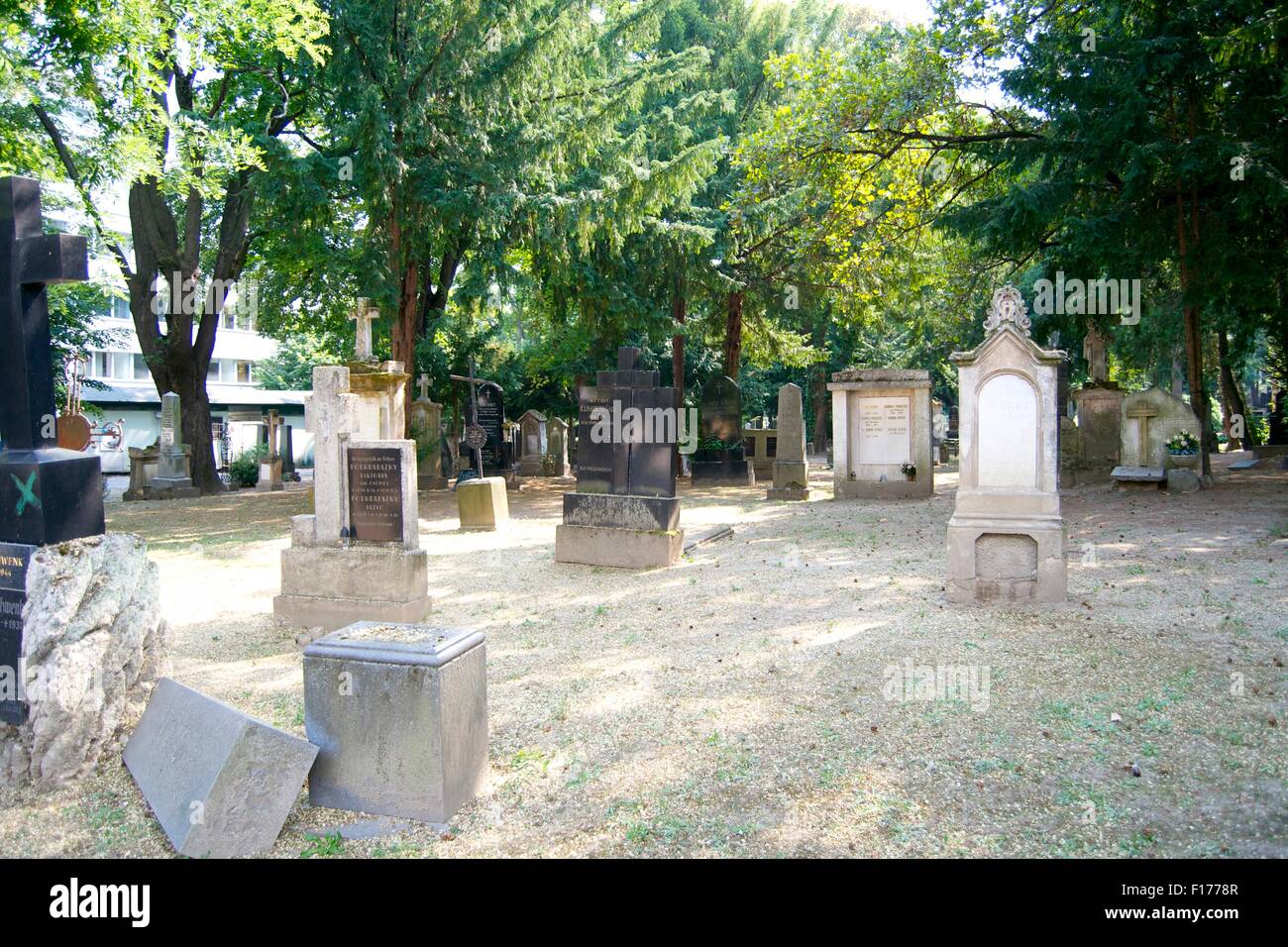 Graves graveyard epitaph bouquet monument memory Stock Photo - Alamy