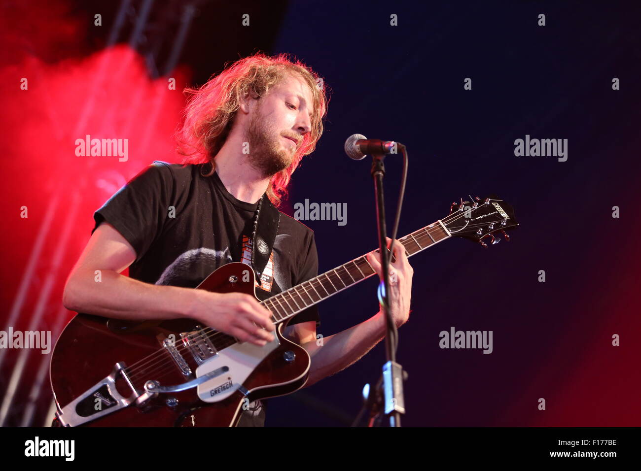 Leeds, Yorkshire, UK. 28th August, 2015. Spring King perform live on ...