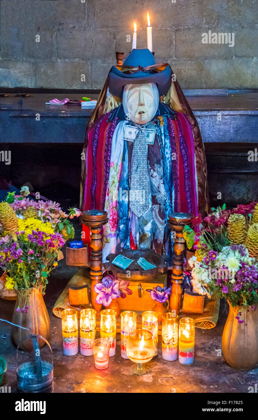 Shrine of El Maximon in Santiago De Atitlan , Guatemala Maximon saint ...