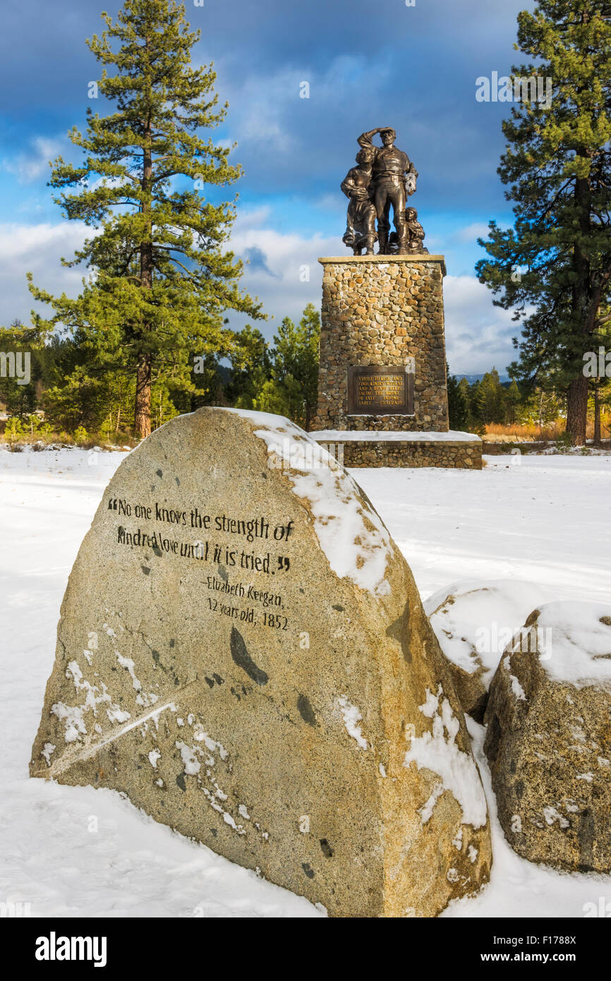 Monument to the Donner Party, Donner Memorial State Park, Truckee ...