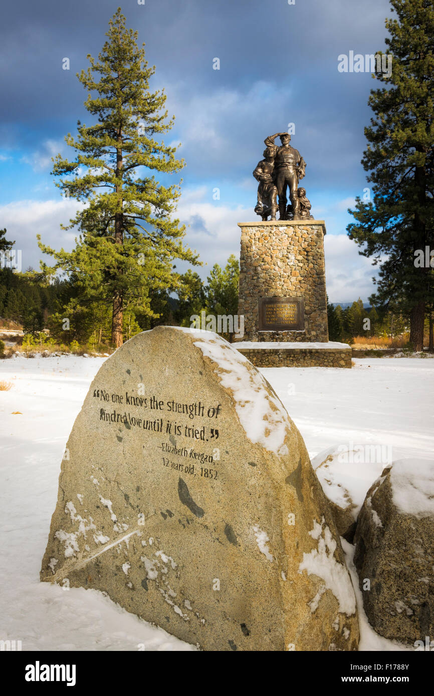 Monument to the Donner Party, Donner Memorial State Park, Truckee ...