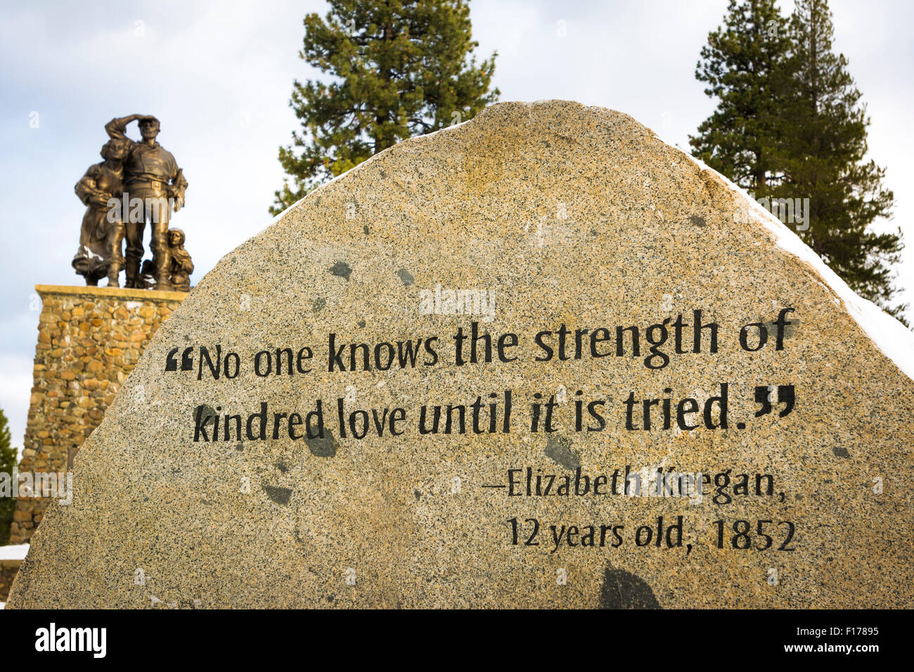 Monument to the Donner Party, Donner Memorial State Park, Truckee ...
