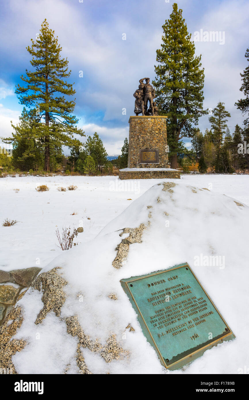 Monument to the Donner Party, Donner Memorial State Park, Truckee ...