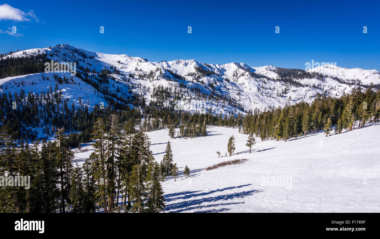 Alpine Meadows ski area, Squaw Valley, California Stock Photo - Alamy