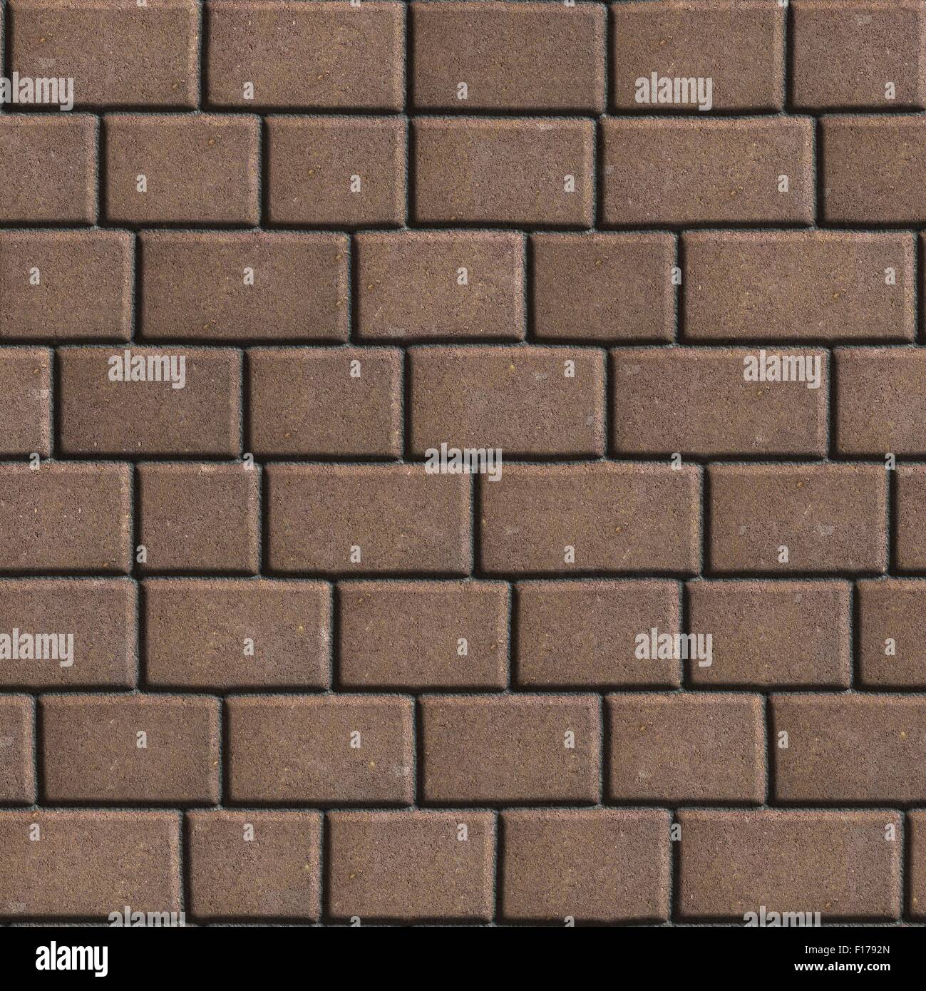 Brown Concrete Pavement Laid and Rectangles. Seamless Tileable Texture ...