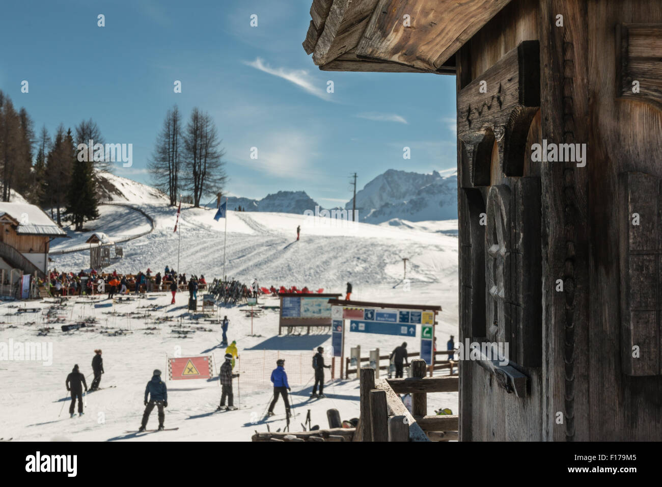 wooden bird house near mountain refuge Stock Photo - Alamy