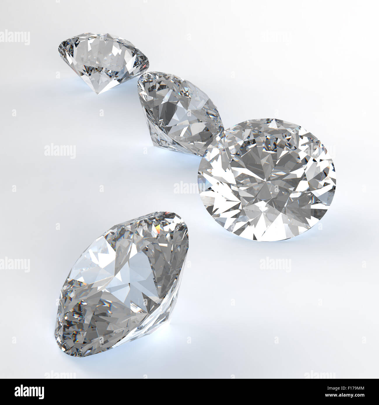 Diamonds 3d model background Stock Photo - Alamy