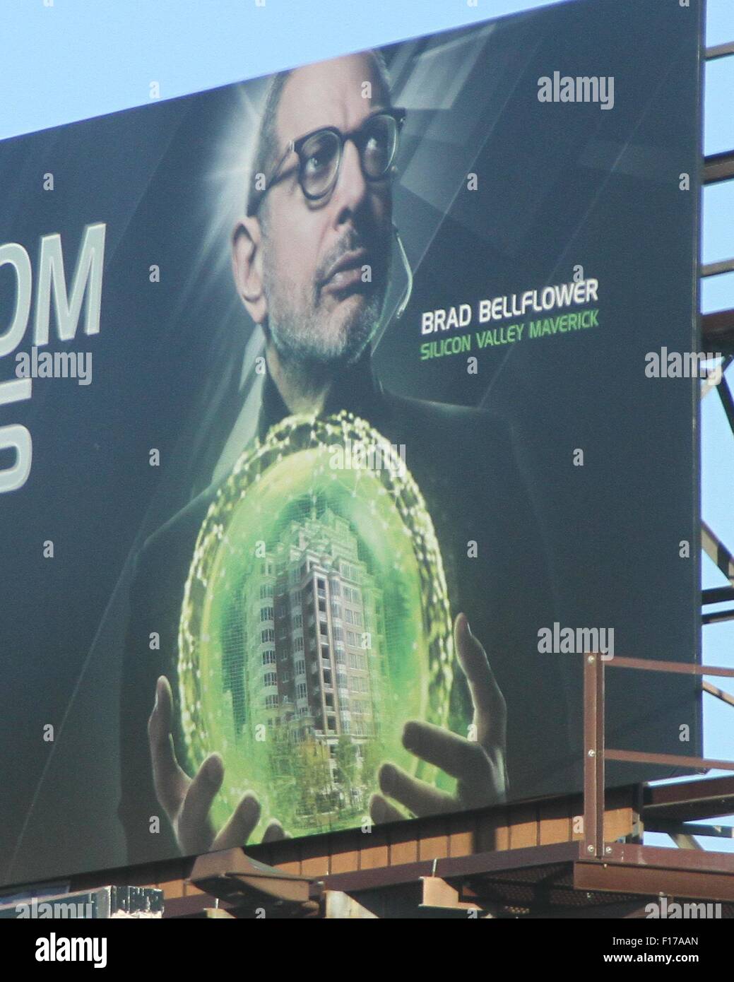 Jeff Goldblum appears on an Apartments.com advertising billboard in ...