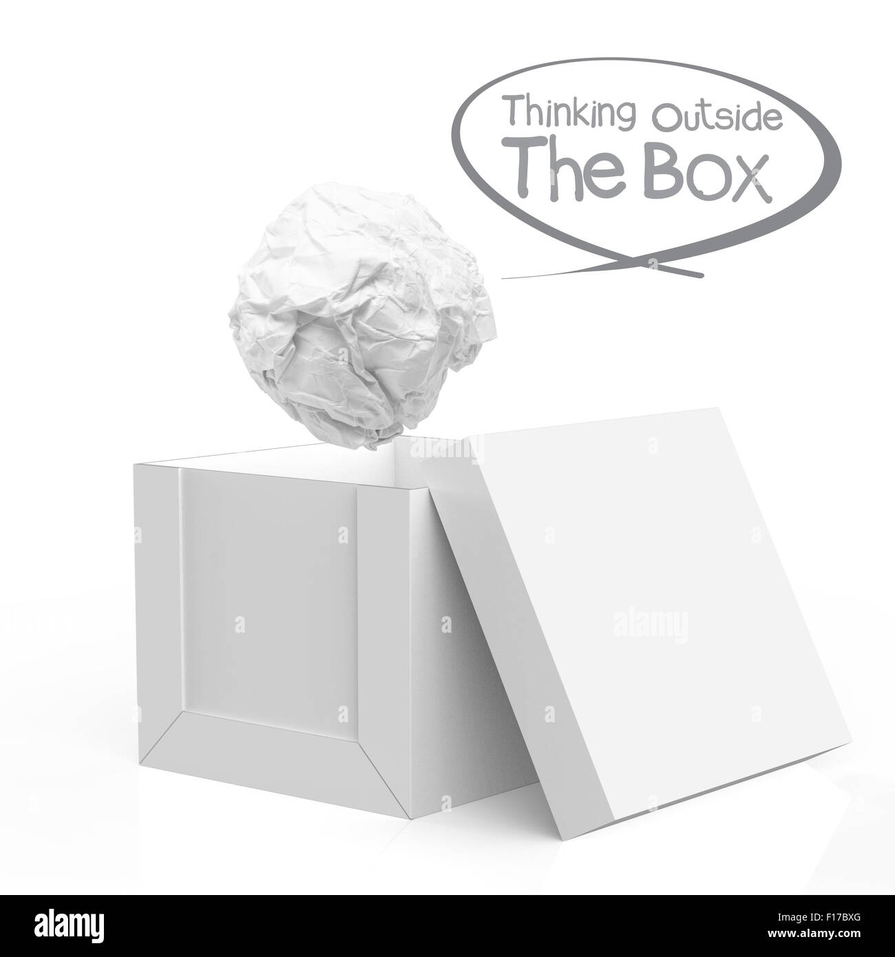 Think outside the box hi-res stock photography and images - Alamy