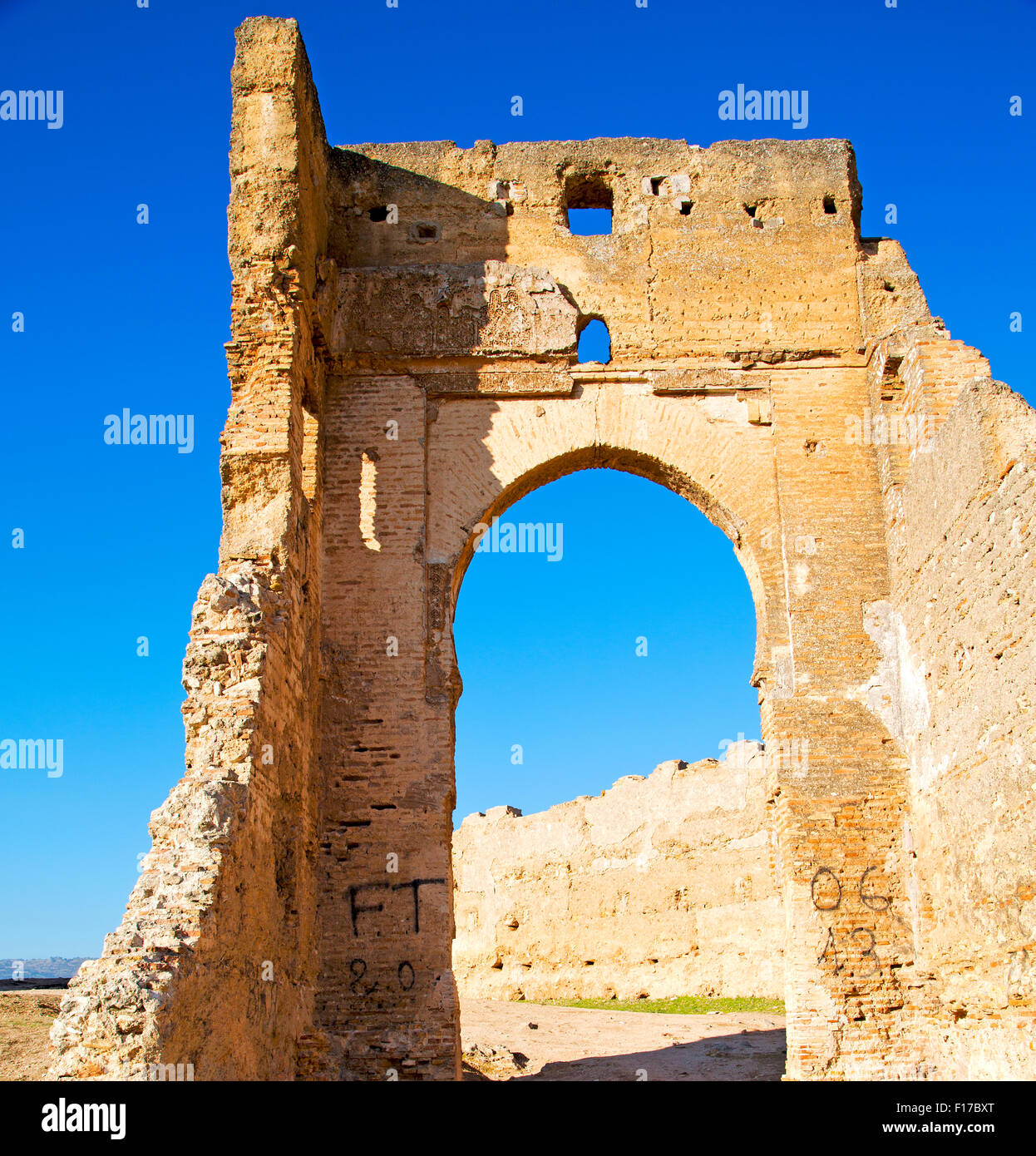 morocco arch in africa old construction the blue sky Stock Photo - Alamy
