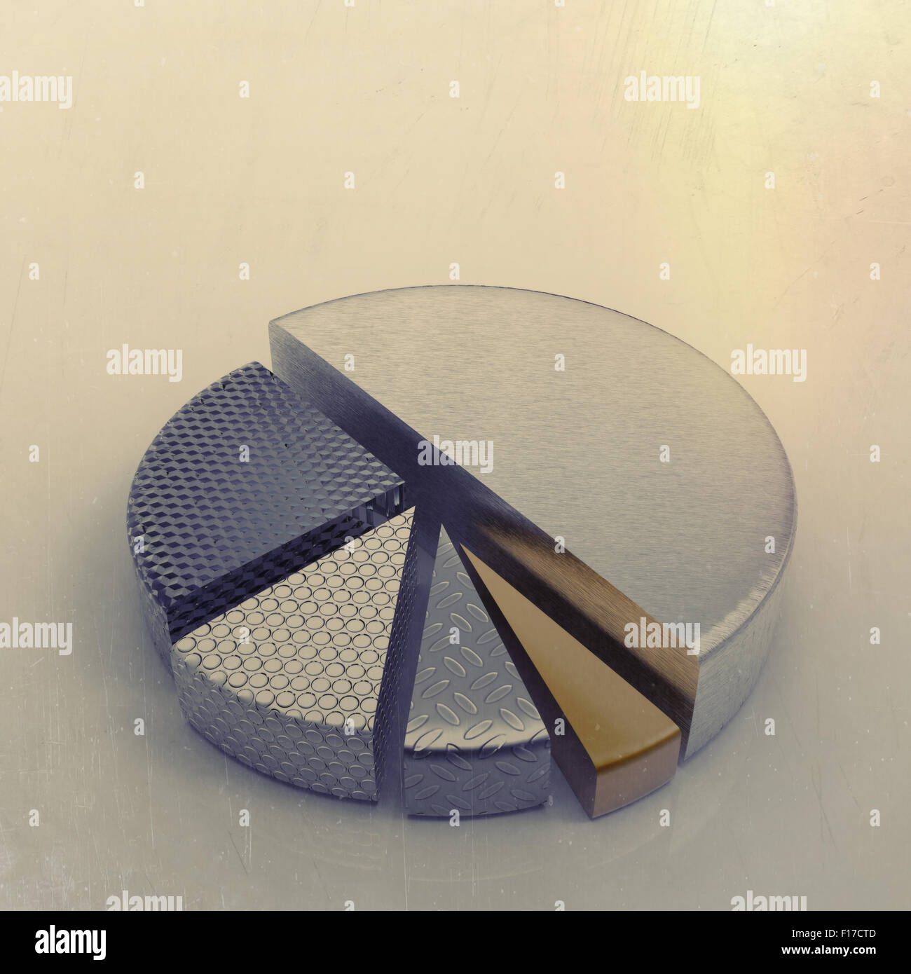 set of different pie chart as vintage style concept Stock Photo - Alamy