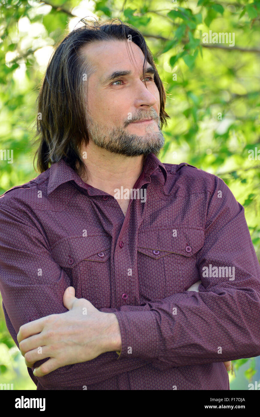 Man in nature hi-res stock photography and images - Alamy