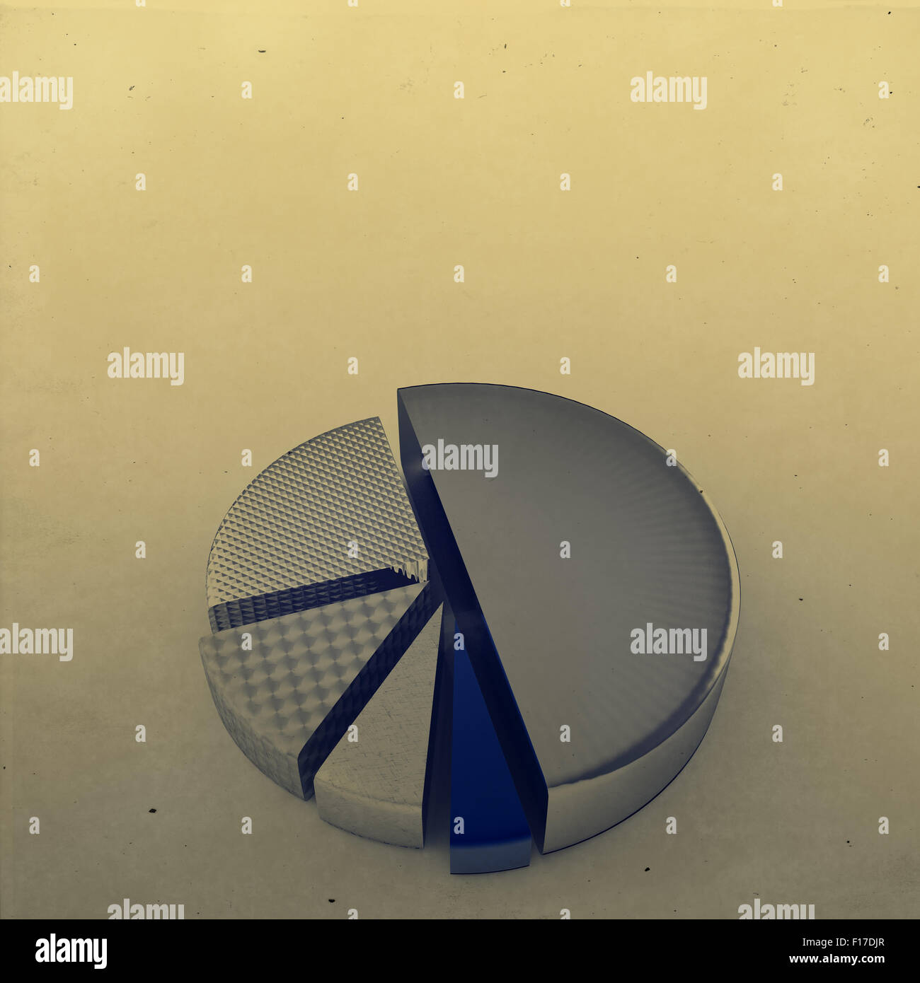 set of different pie chart as vintage style concept Stock Photo - Alamy