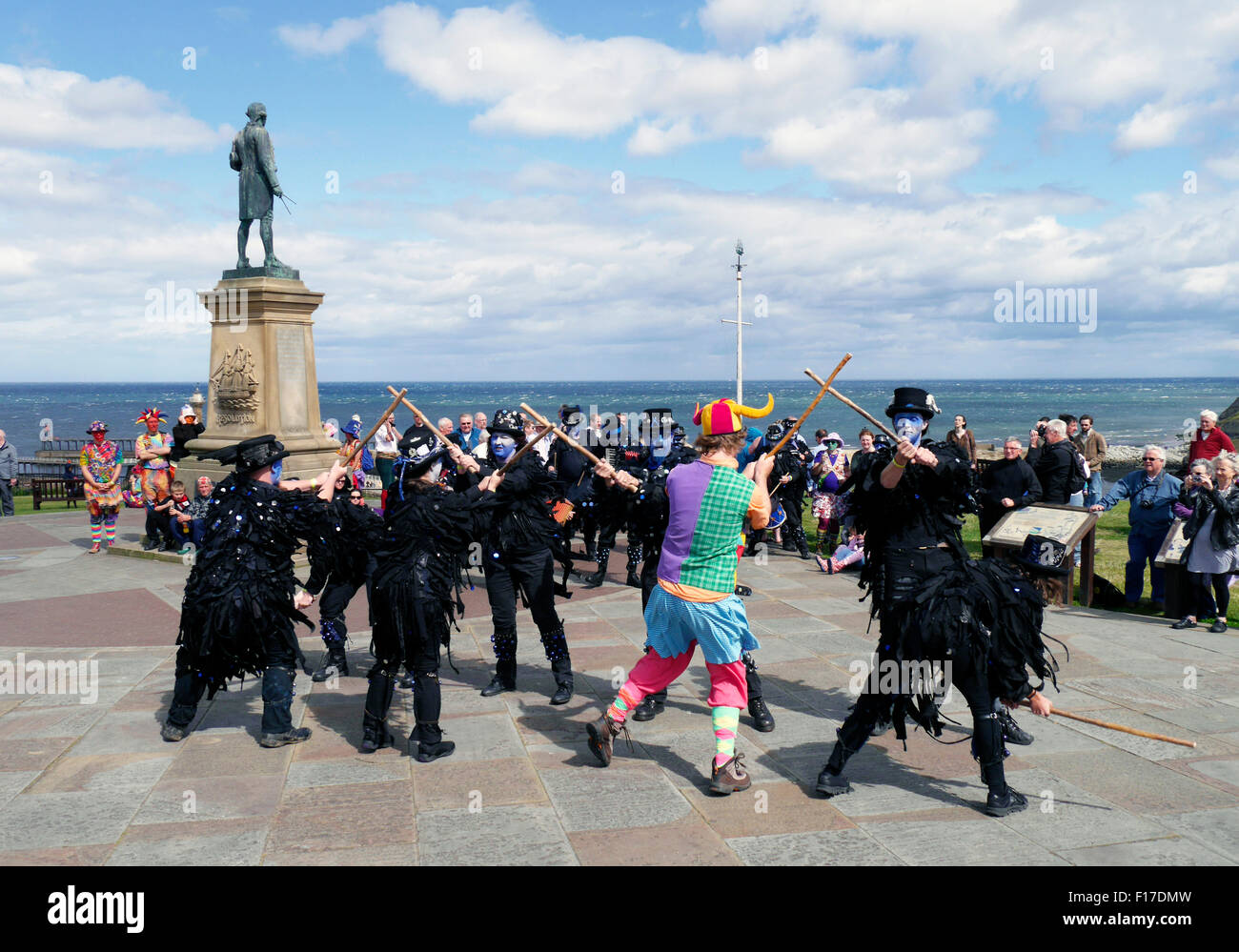 WHITBY, NORTH YORKSHIRE, UK. Circa AUGUST 2014. Traditional Morris ...