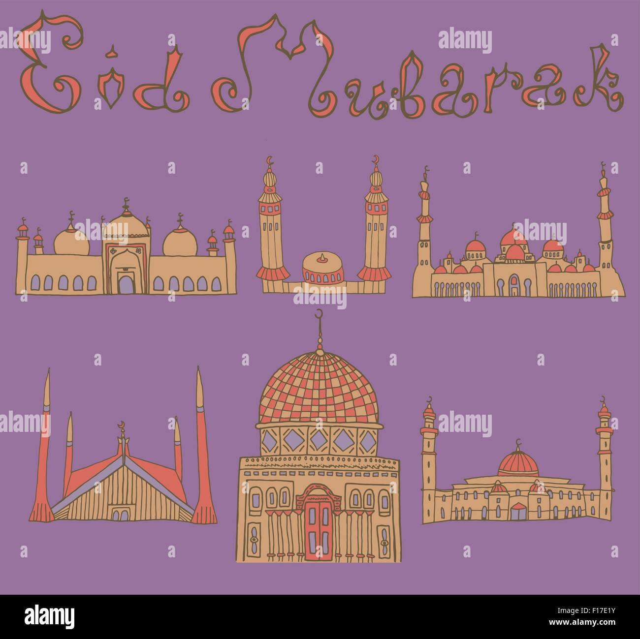 doodles of mosques Stock Vector Image & Art - Alamy