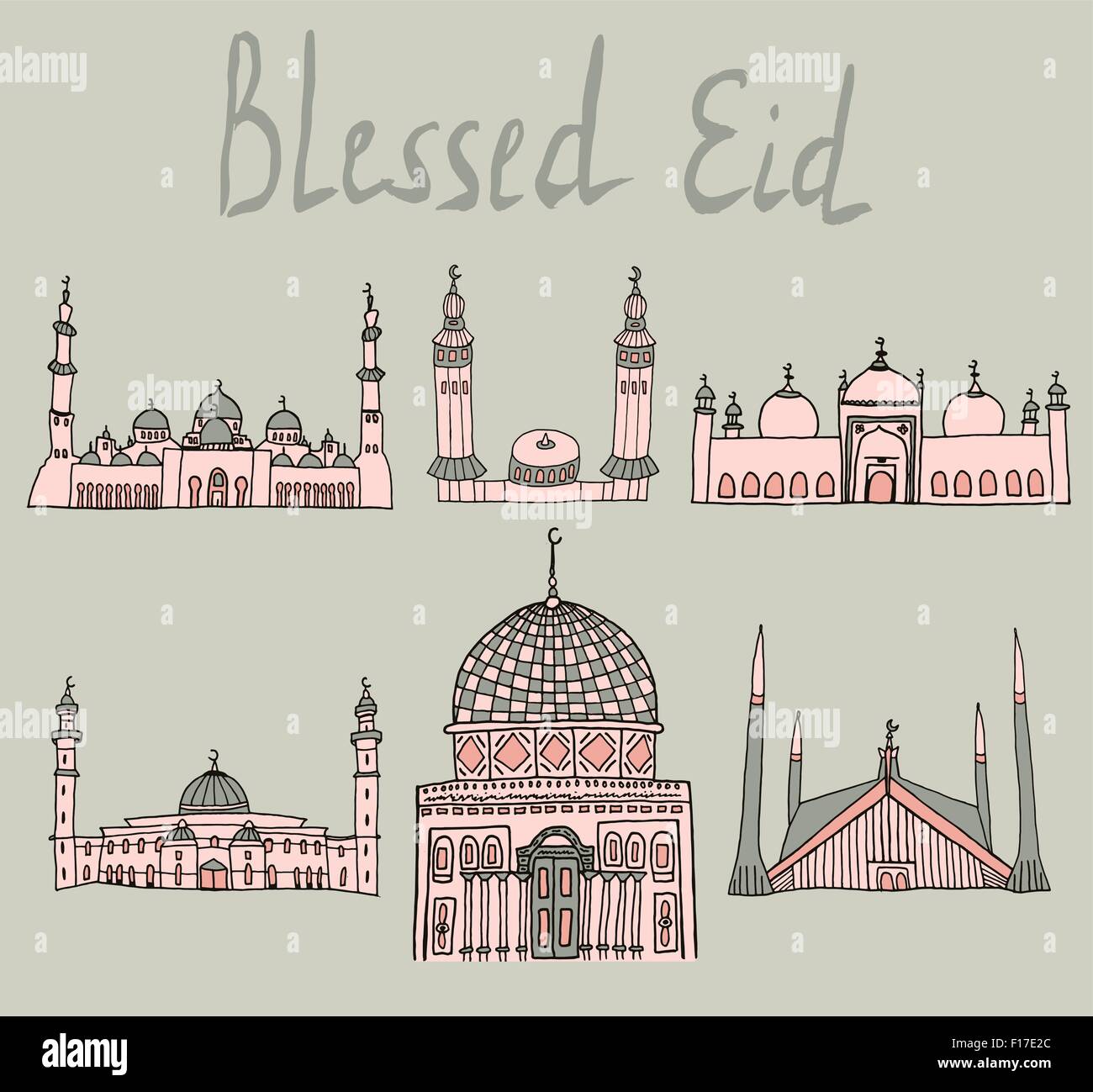 doodles of mosques Stock Vector Image & Art - Alamy