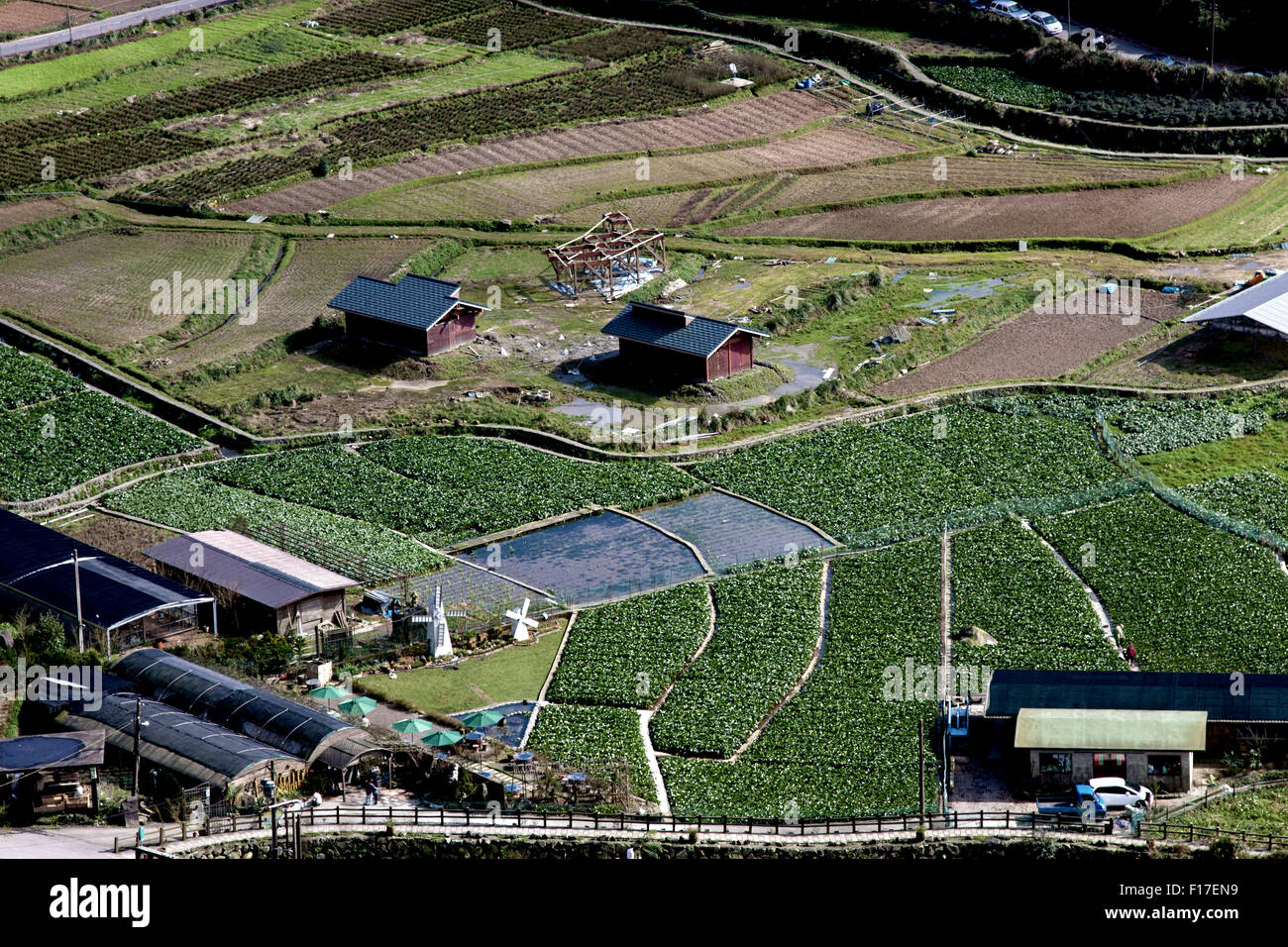 Small village aerial from above hi-res stock photography and images - Alamy