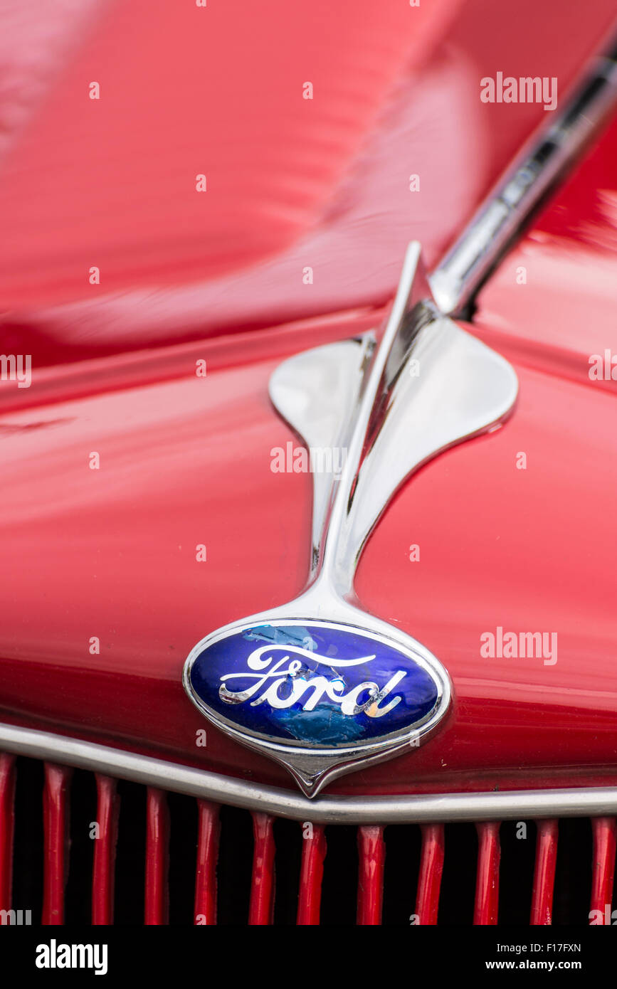 British Classic Cars. Classic cars manufactured by Ford MC Stock Photo ...