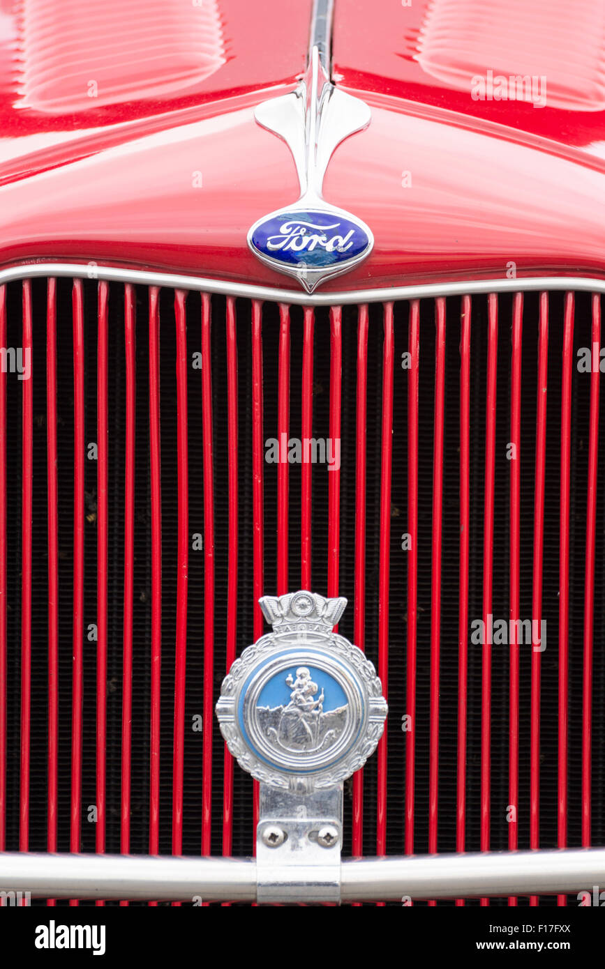 British Classic Cars. Classic cars manufactured by Ford MC Stock Photo ...