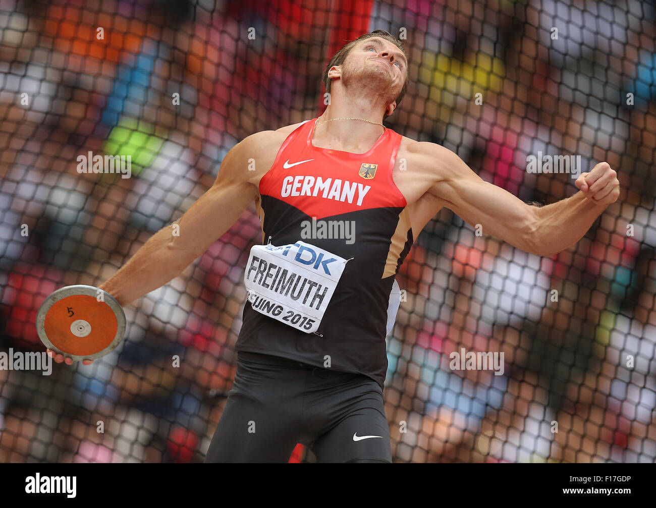 Beijing, China. 29th Aug, 2015. Germany's Rico Freimuth competes in the ...