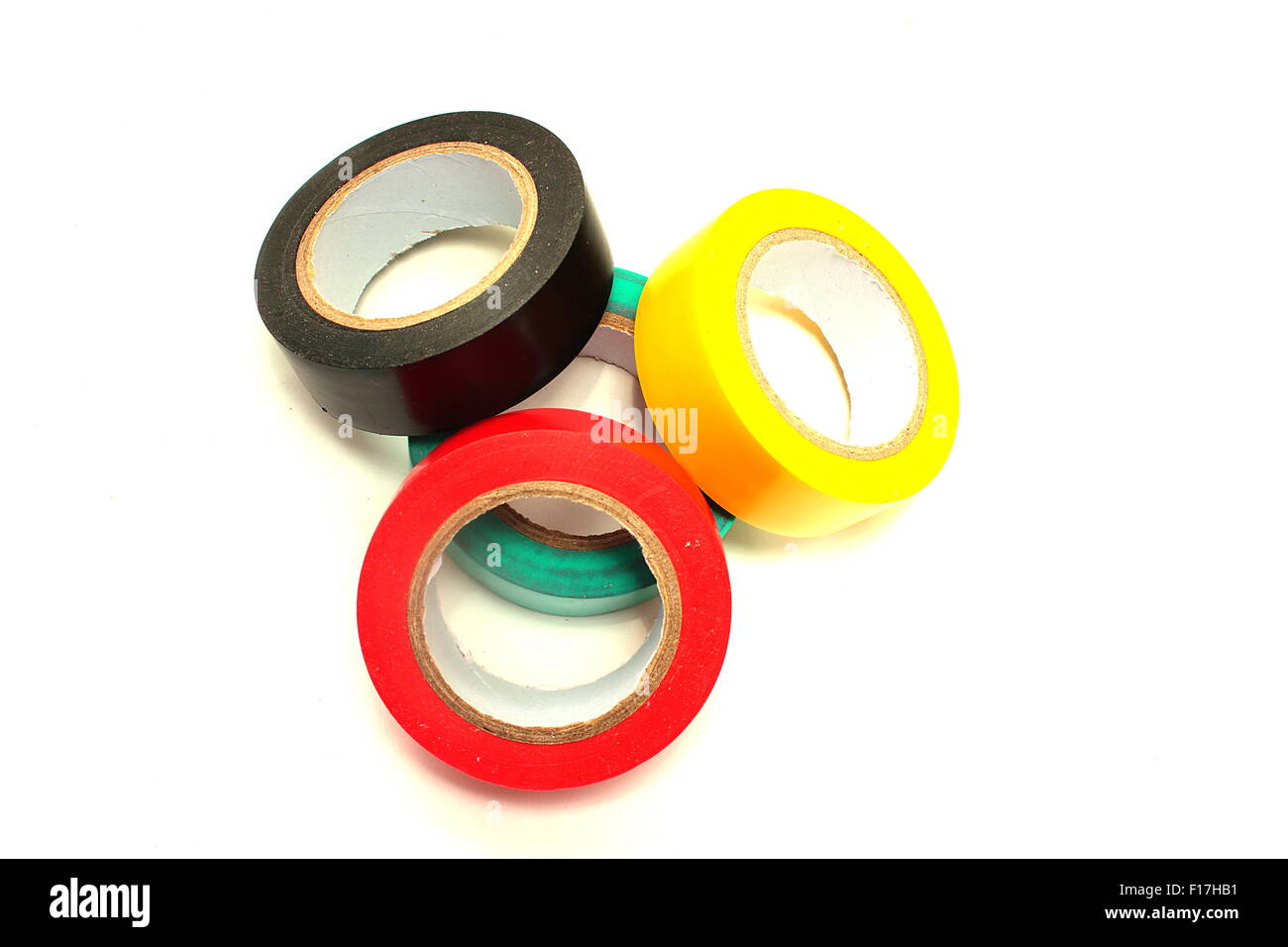 coil insulating tape of different colors Stock Photo - Alamy