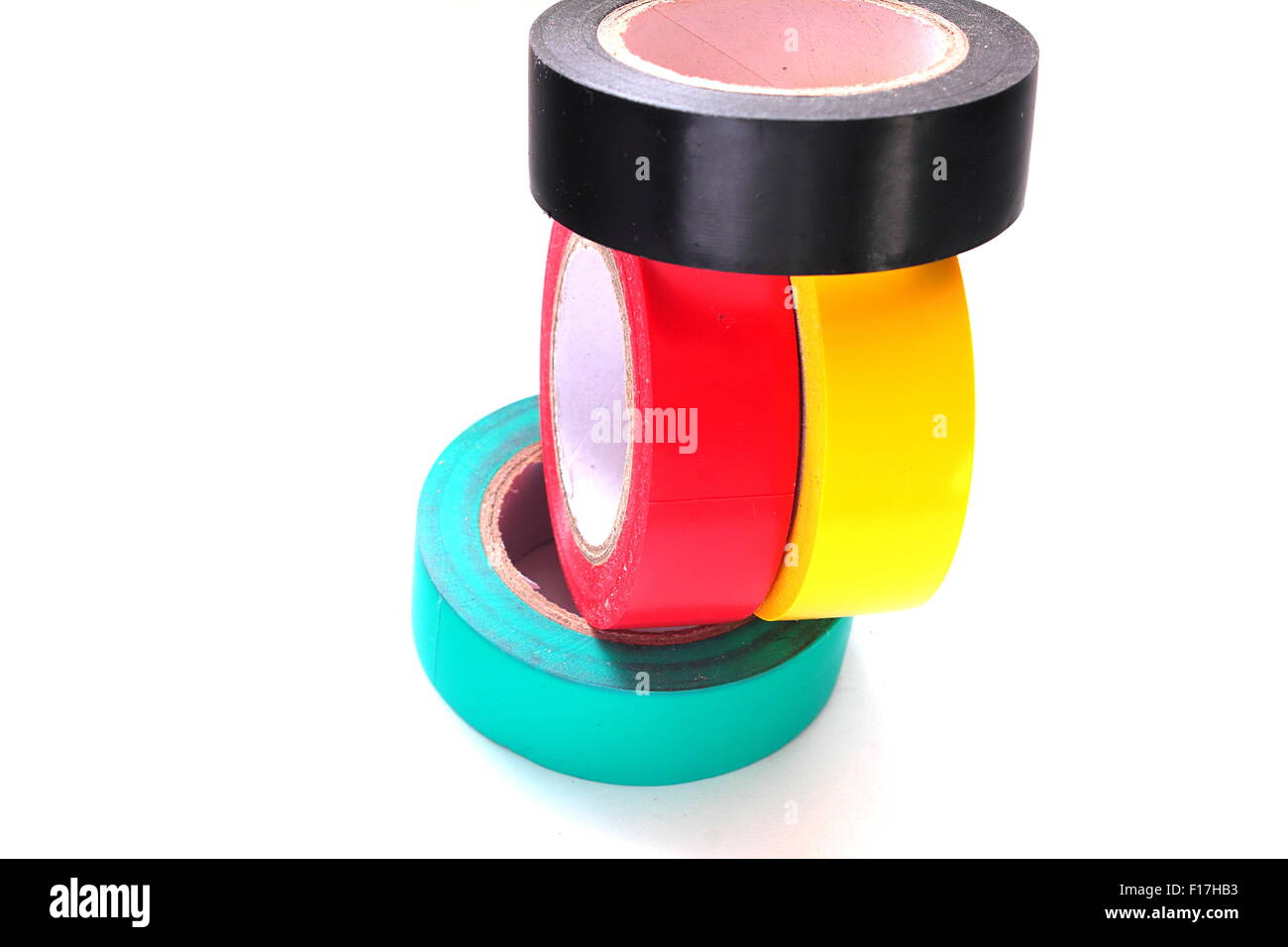 electrical tape for electrical insulation on a white background Stock ...