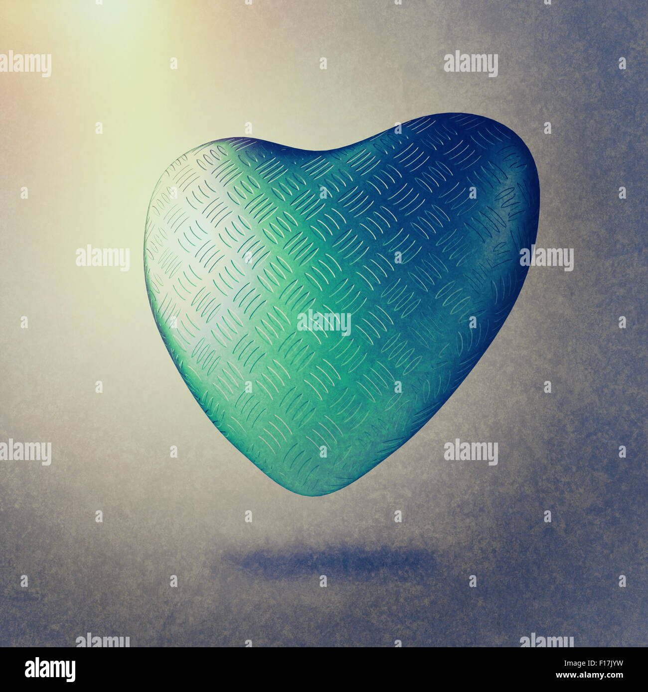 heart lines mesh 3d as vintage style concept Stock Photo - Alamy