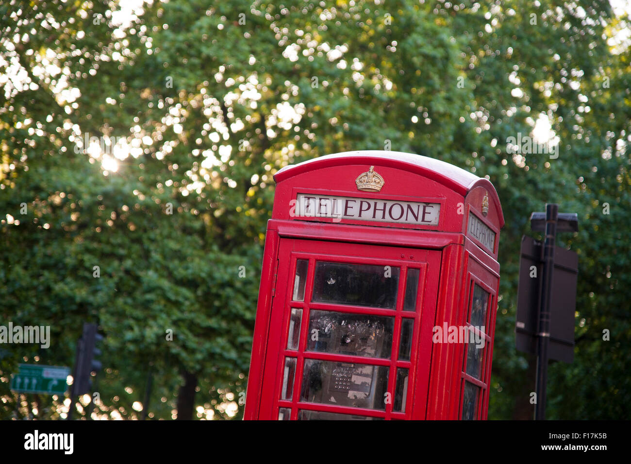Red phone booth in London, England Stock Photo - Alamy