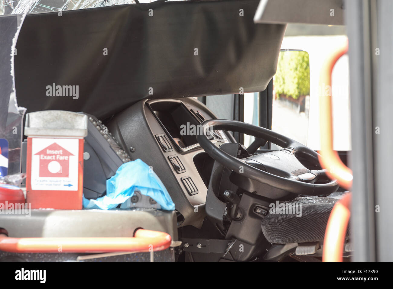 Bus drivers cab hi-res stock photography and images - Alamy