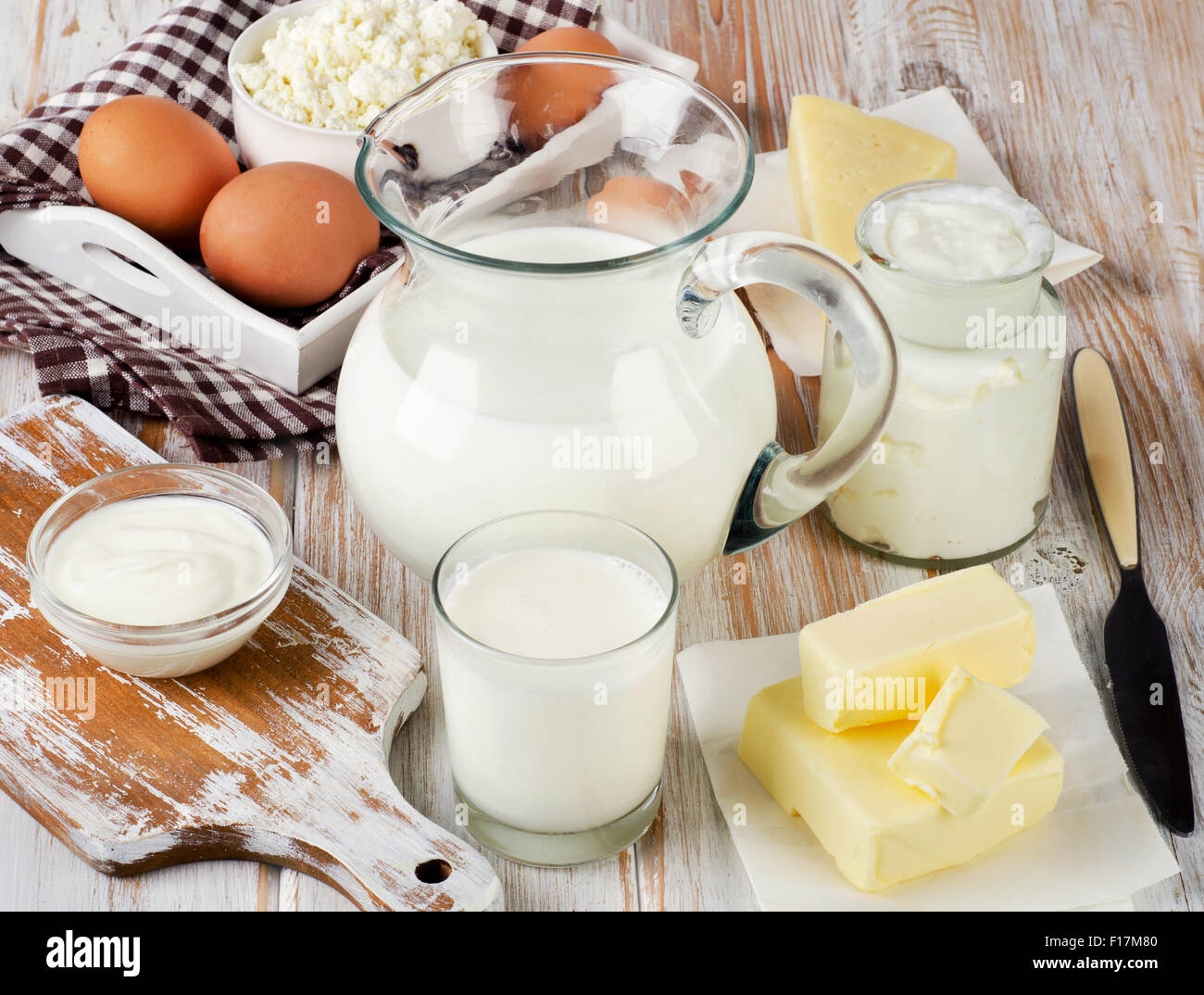 Food dairy products hi-res stock photography and images - Alamy
