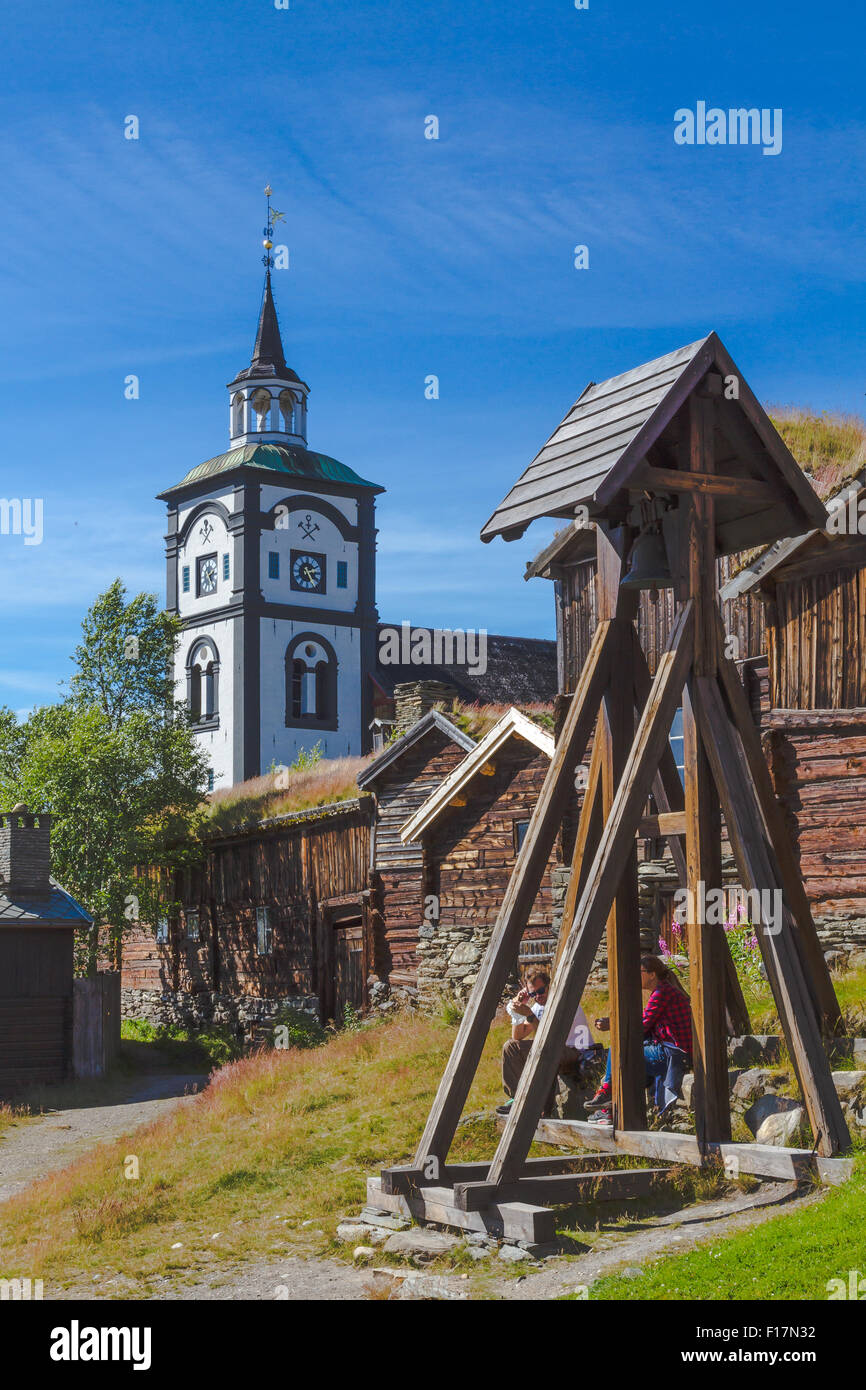 Roros, Røros, Norway - view of the church and old town Stock Photo - Alamy