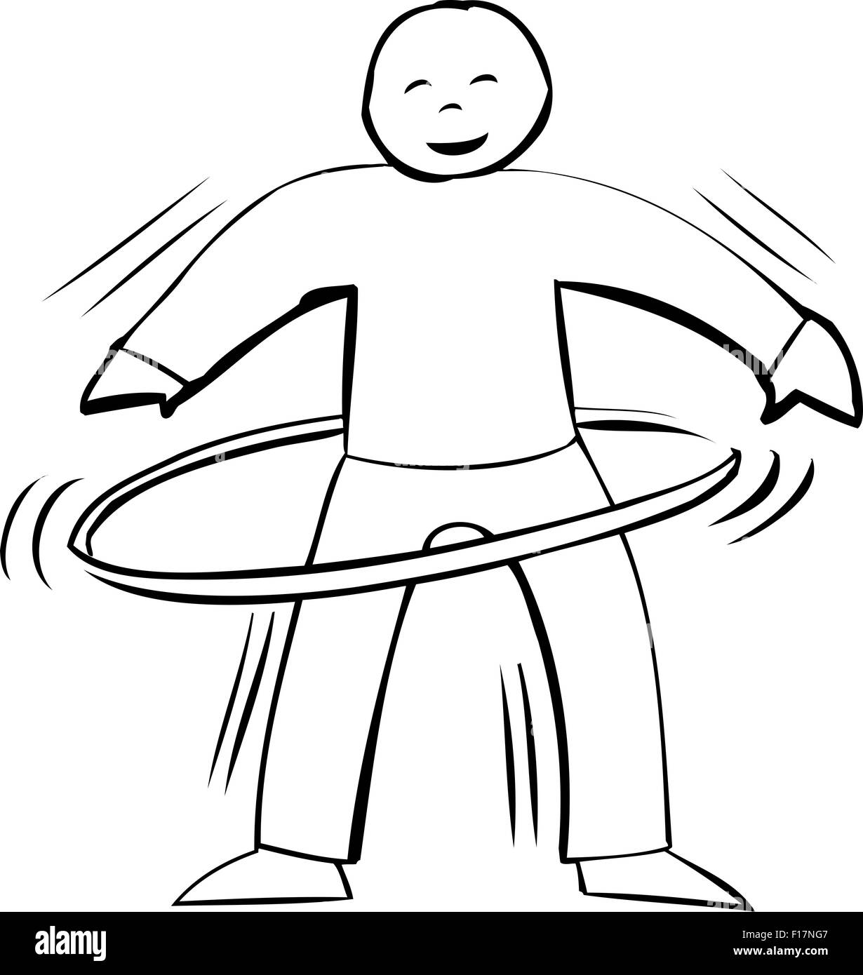 Hula Hoop Clipart Black And White