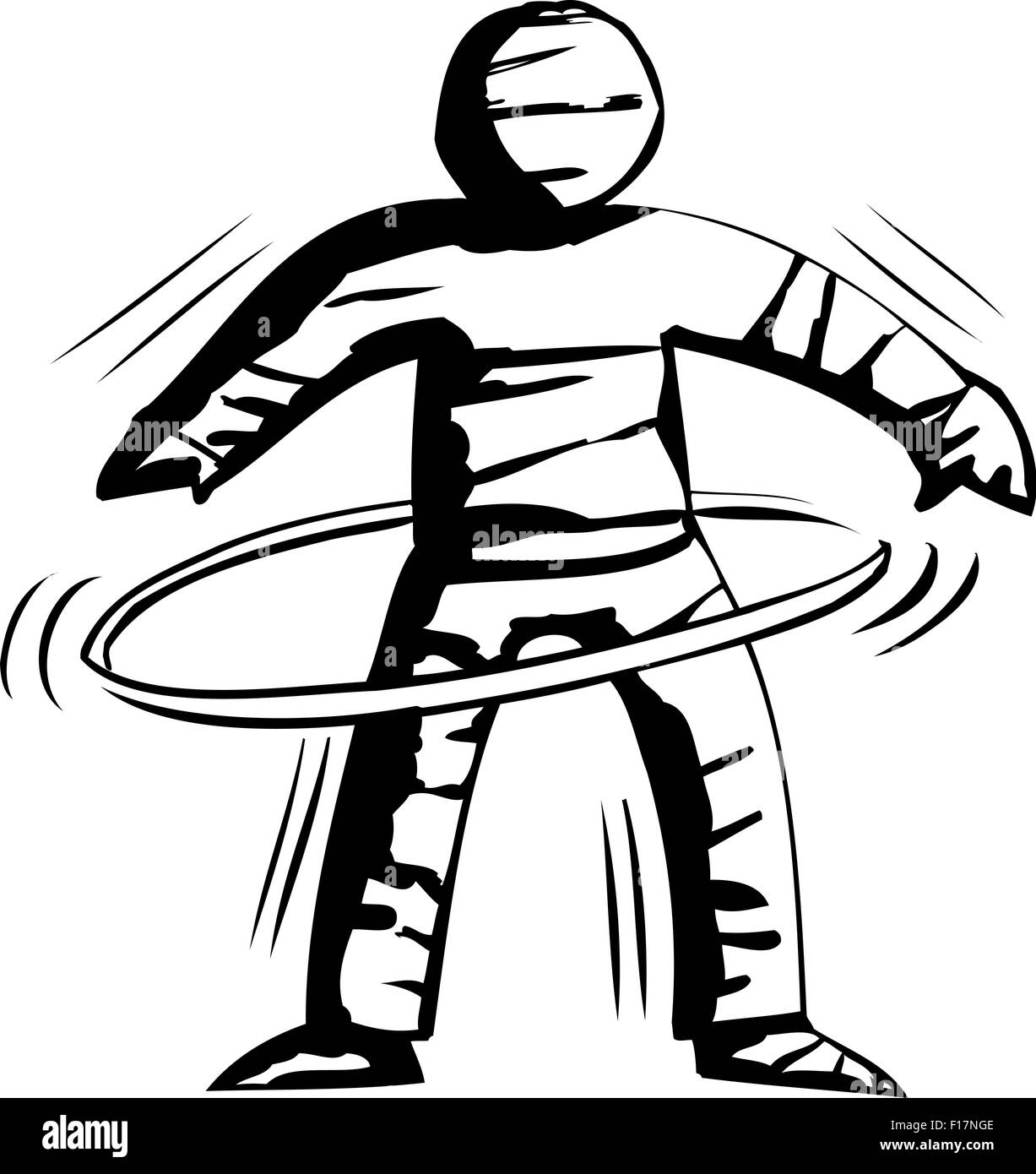 Hula Hoop Clipart Black And White