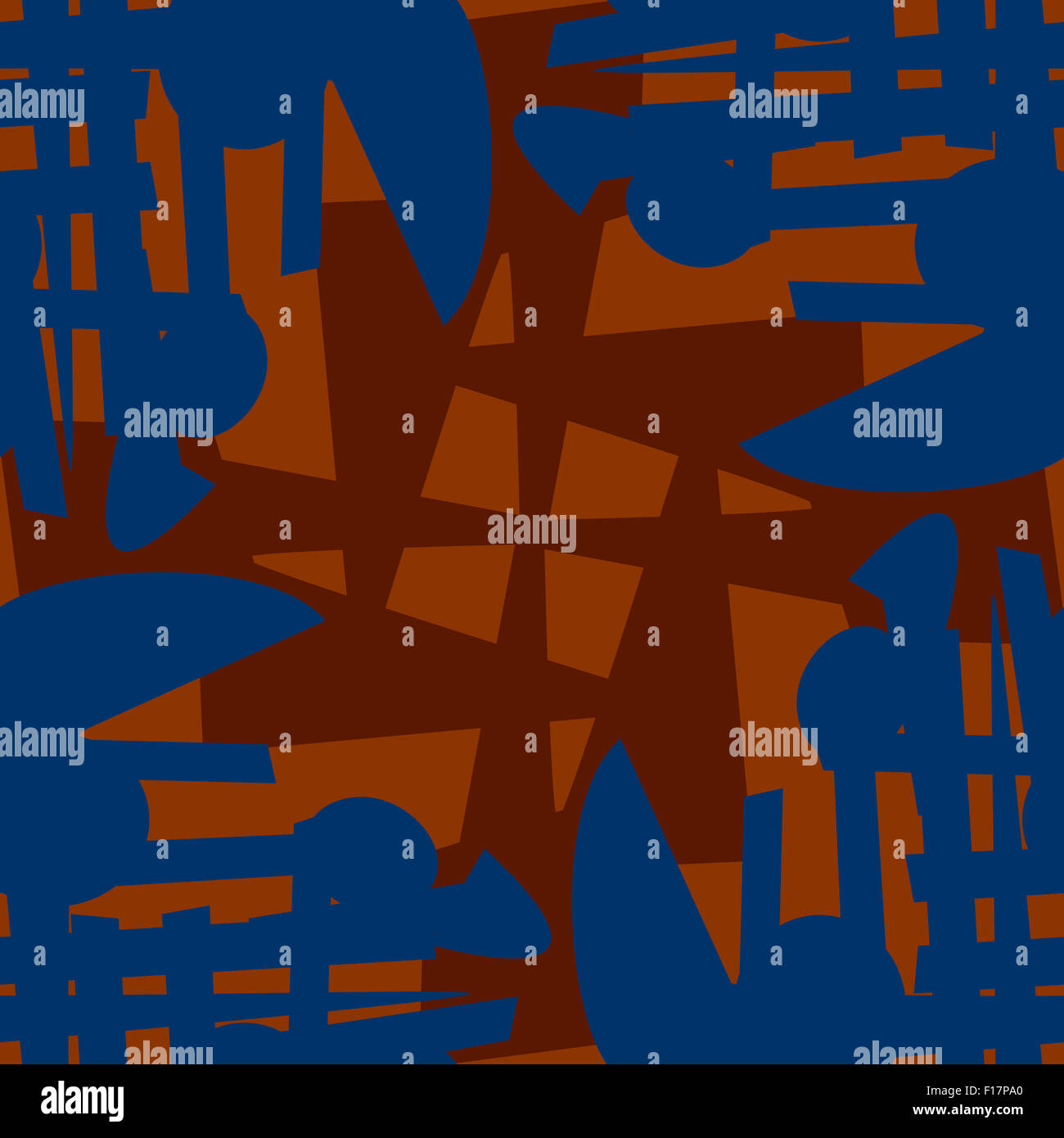 Seamless brown and blue abstract triangle shapes in tile Stock Photo ...