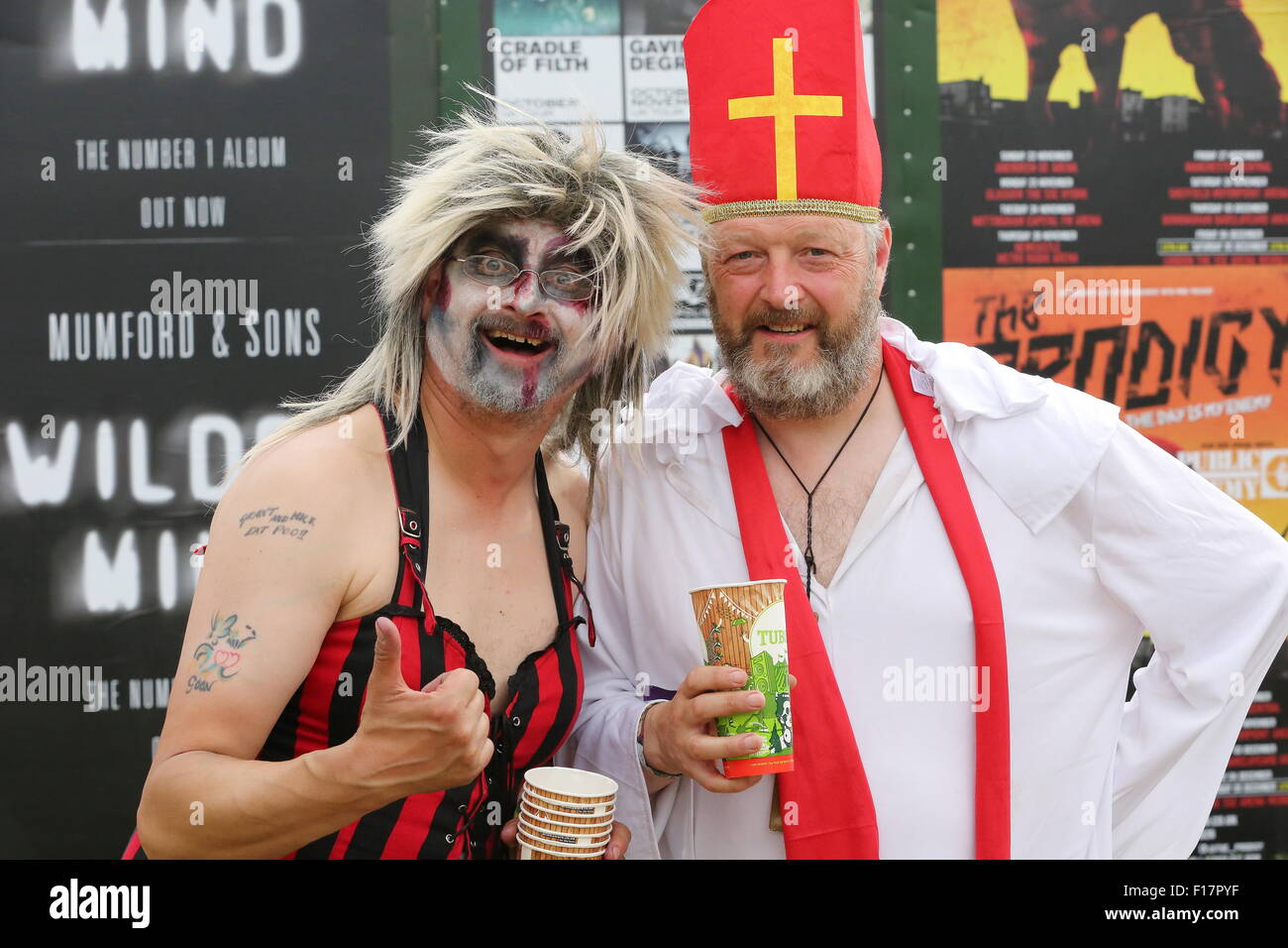 Leeds, UK. 29th Aug, 2015. Festival Goers at Leeds Festival 2015 Credit ...
