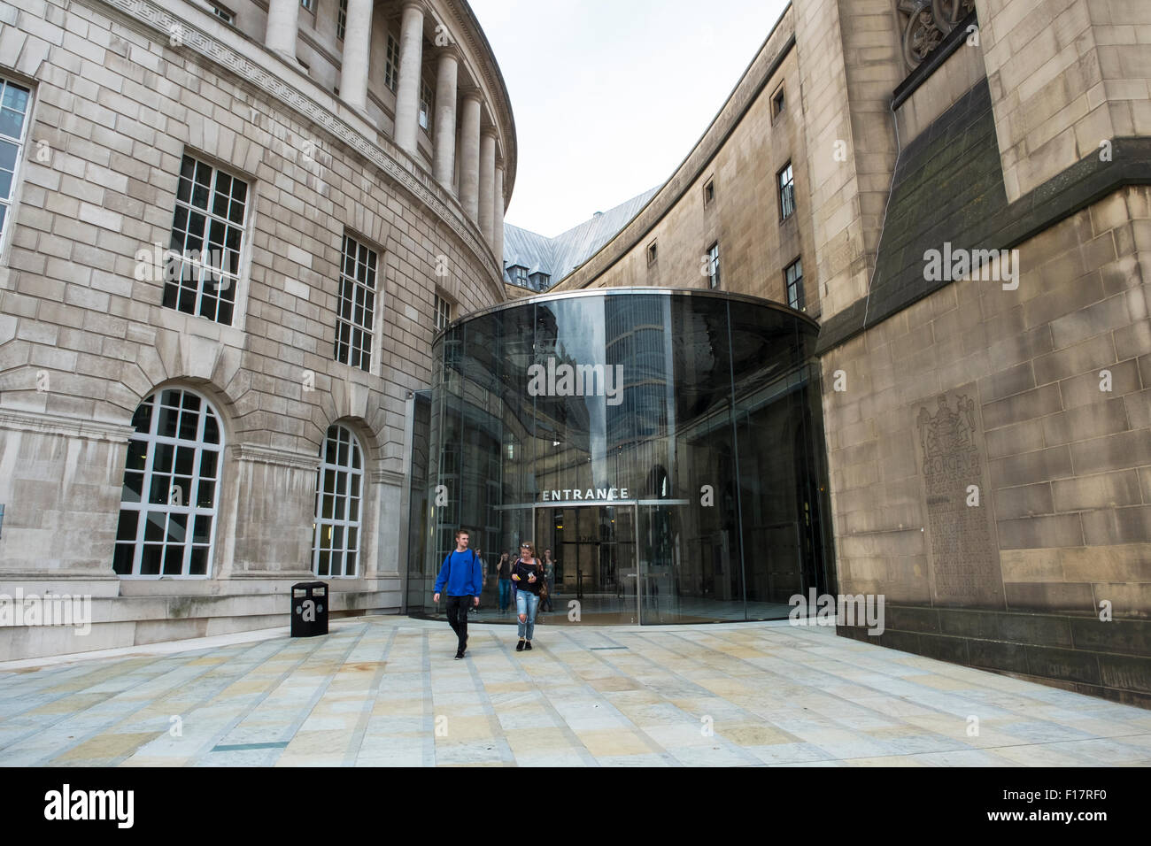 Entrance to Manchester Central Library Stock Photo - Alamy