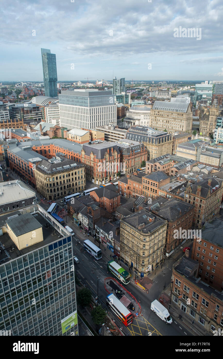 Aerial view manchester city centre hi-res stock photography and images ...