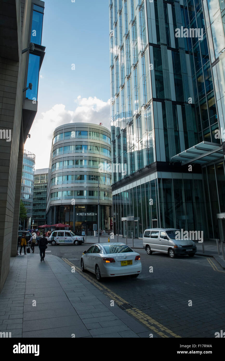 Hardman Street, Byrom Street, Manchester, England Stock Photo - Alamy