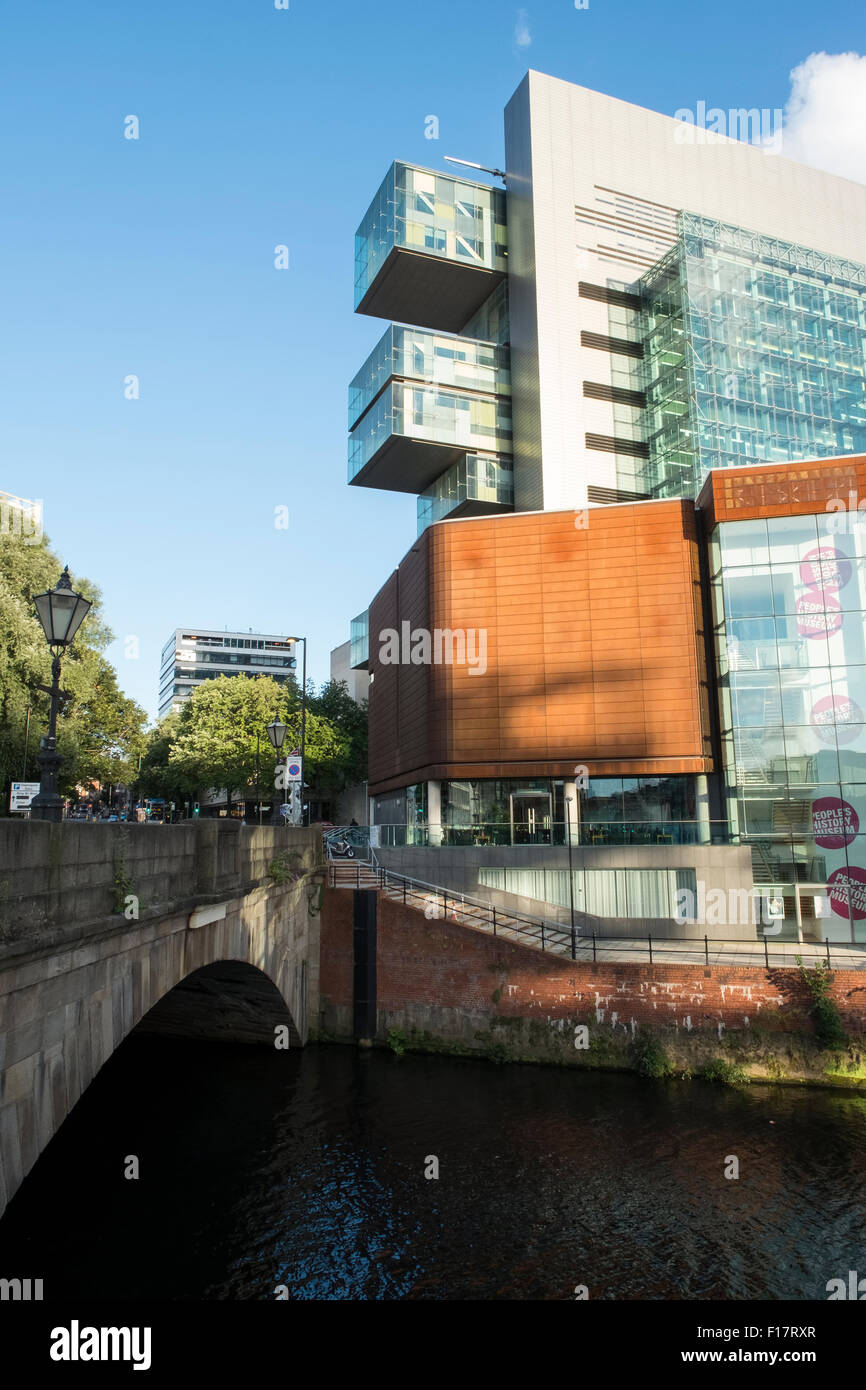 Manchester Crown Court behind the Peoples History Museum, Bridge Street ...
