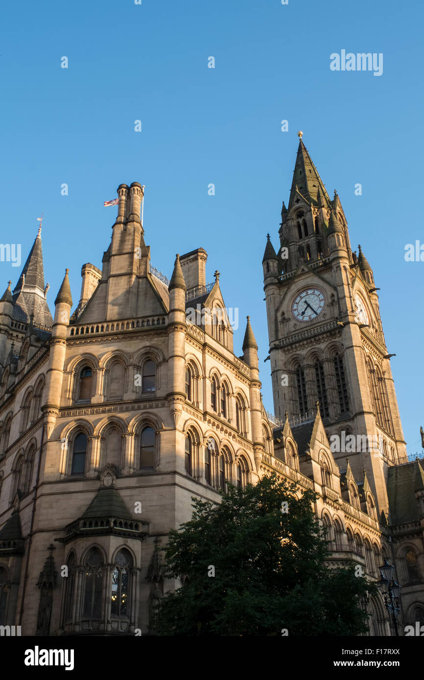 Manchester Town Hall, Princess Street, Manchester, England Stock Photo ...