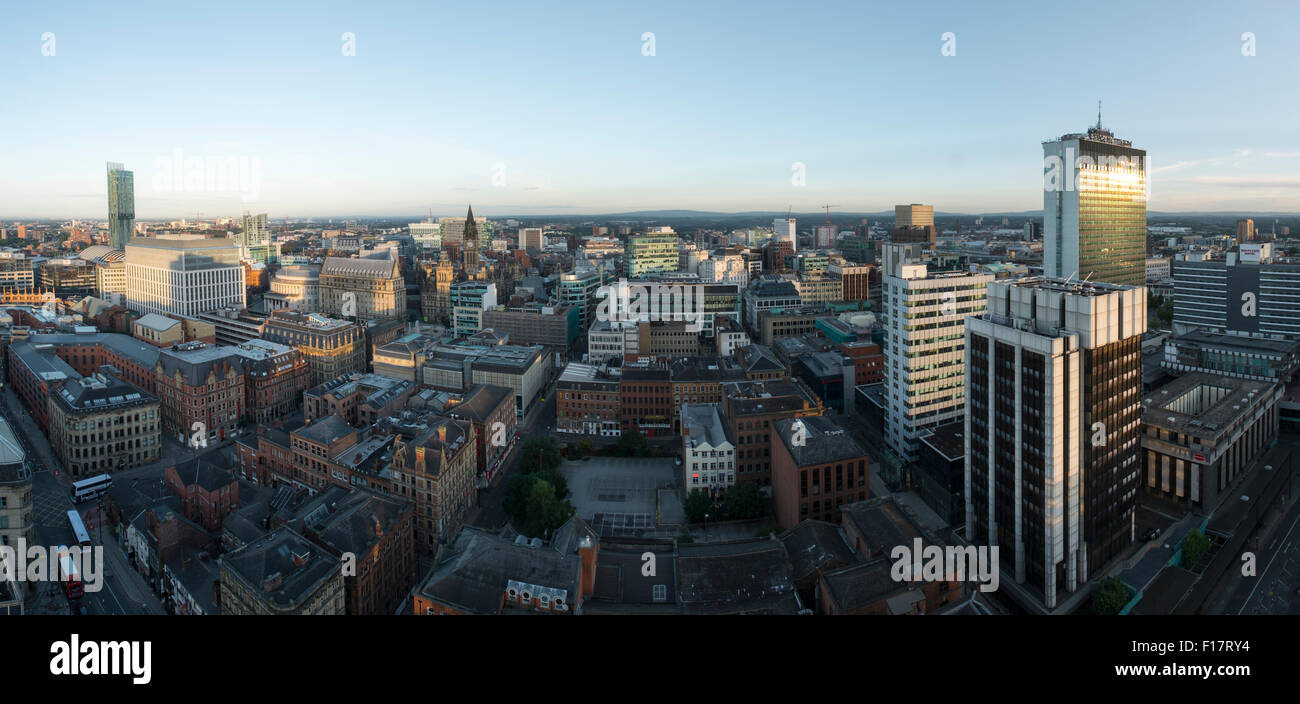Manchester city centre panorama hi-res stock photography and images - Alamy