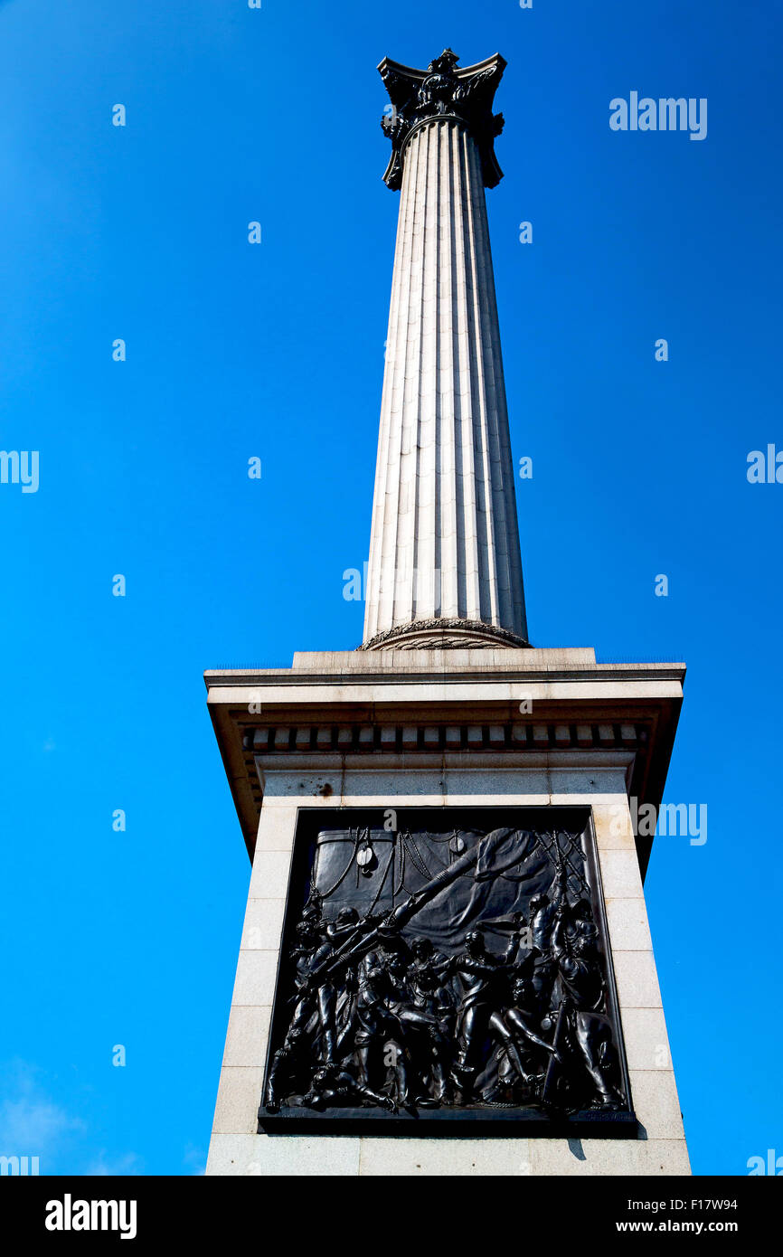 column in london england old architecture and sky Stock Photo - Alamy